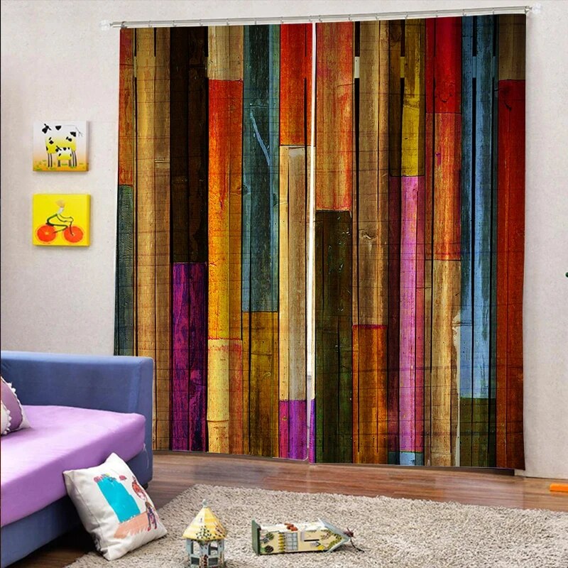 Farm Wooden Door Plank Board ration High Shading Bedroom Living Room ...