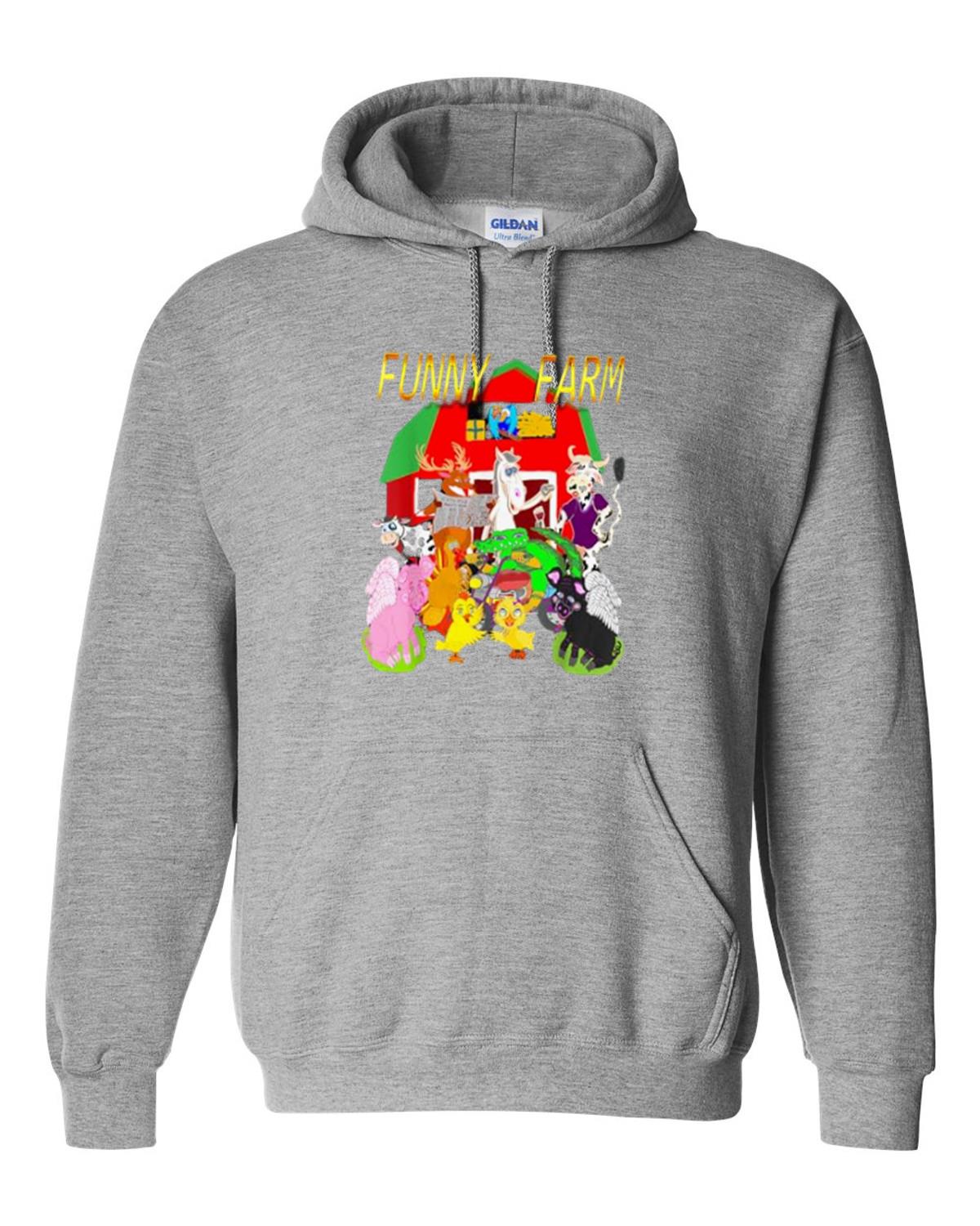 Farm Work Quote With Tractor Scene And Daily Hard Working Mood Hoodie ...