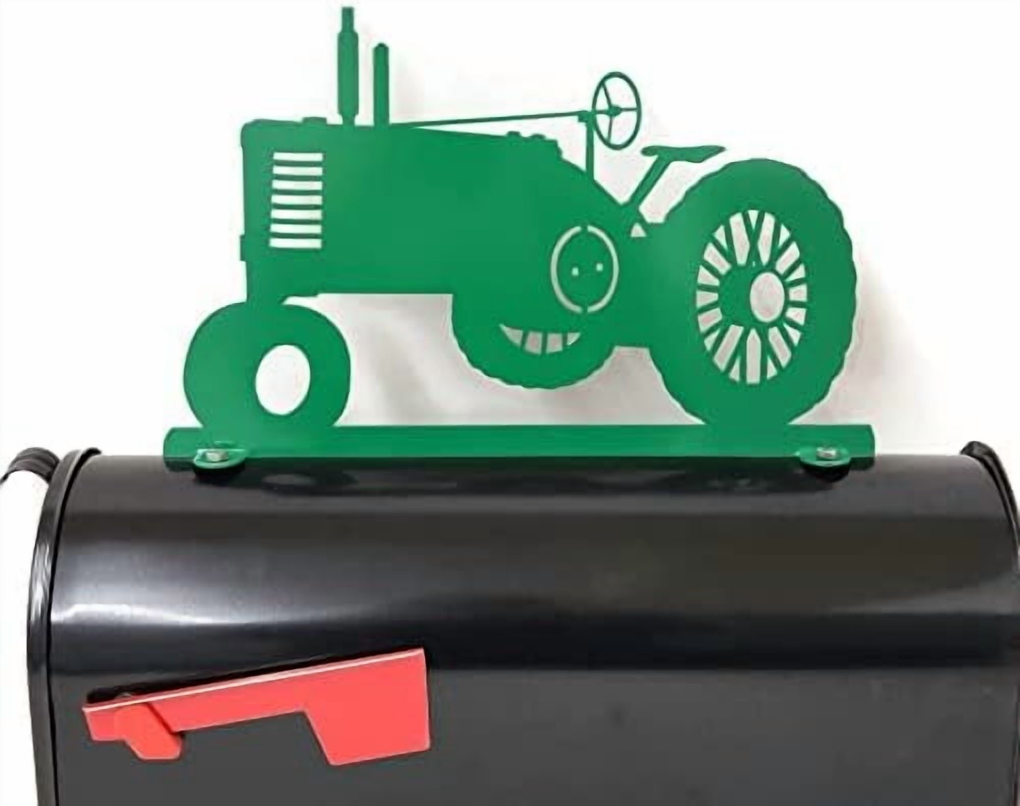 Farm and Ranch Metal Mailbox Topper (Vintage Tractor with Smokestack ...