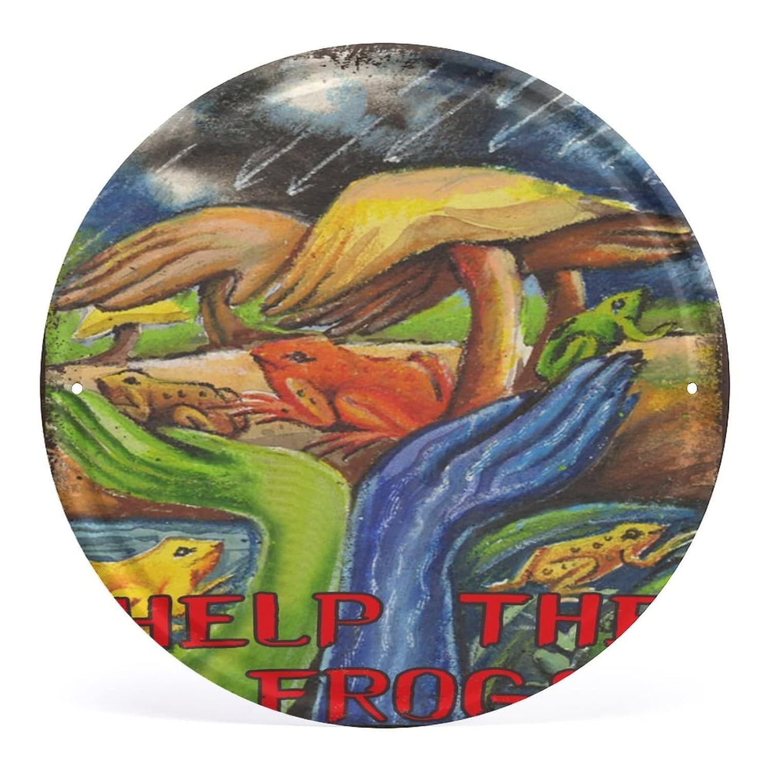 Farm signs Please help frogs mushroom Farmhouse Kitchen Decor Farm ...