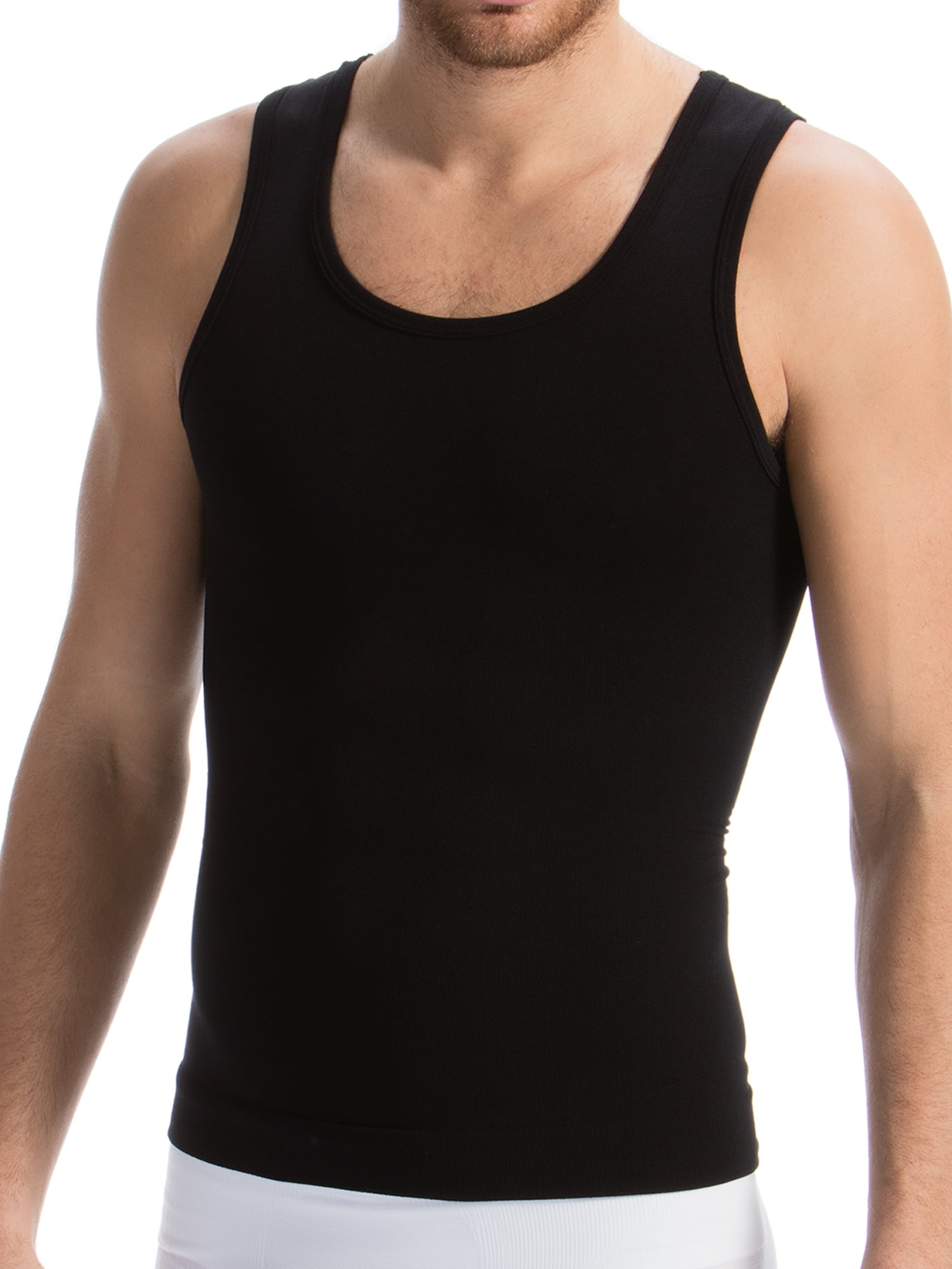 FarmaCell Man 417B (Black, XXL) Men’s Body Shaping Vest with light and ...