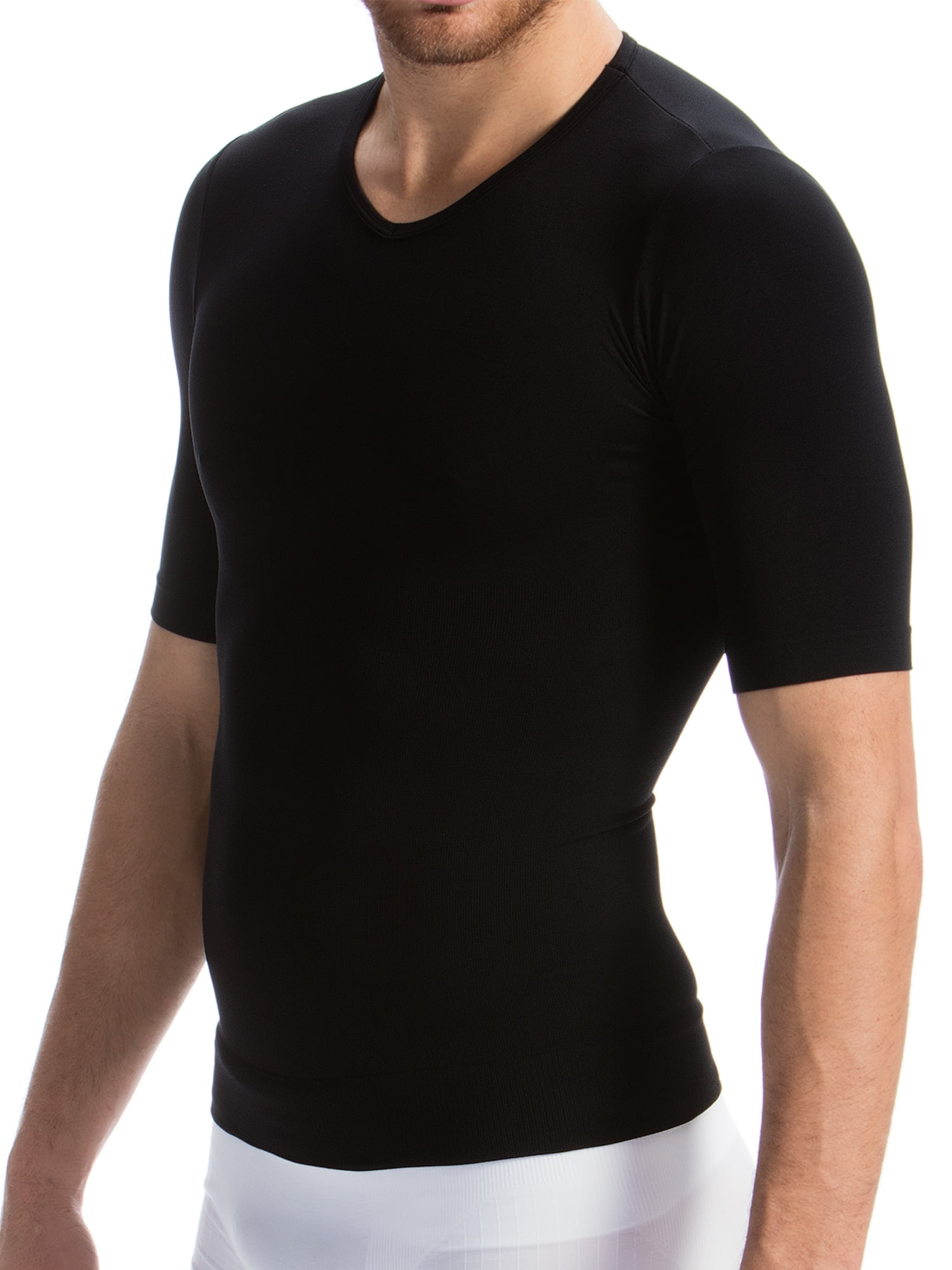 FarmaCell Man 419H (Black, XXL) Men’s Firm Control Body Shaping T-shirt ...