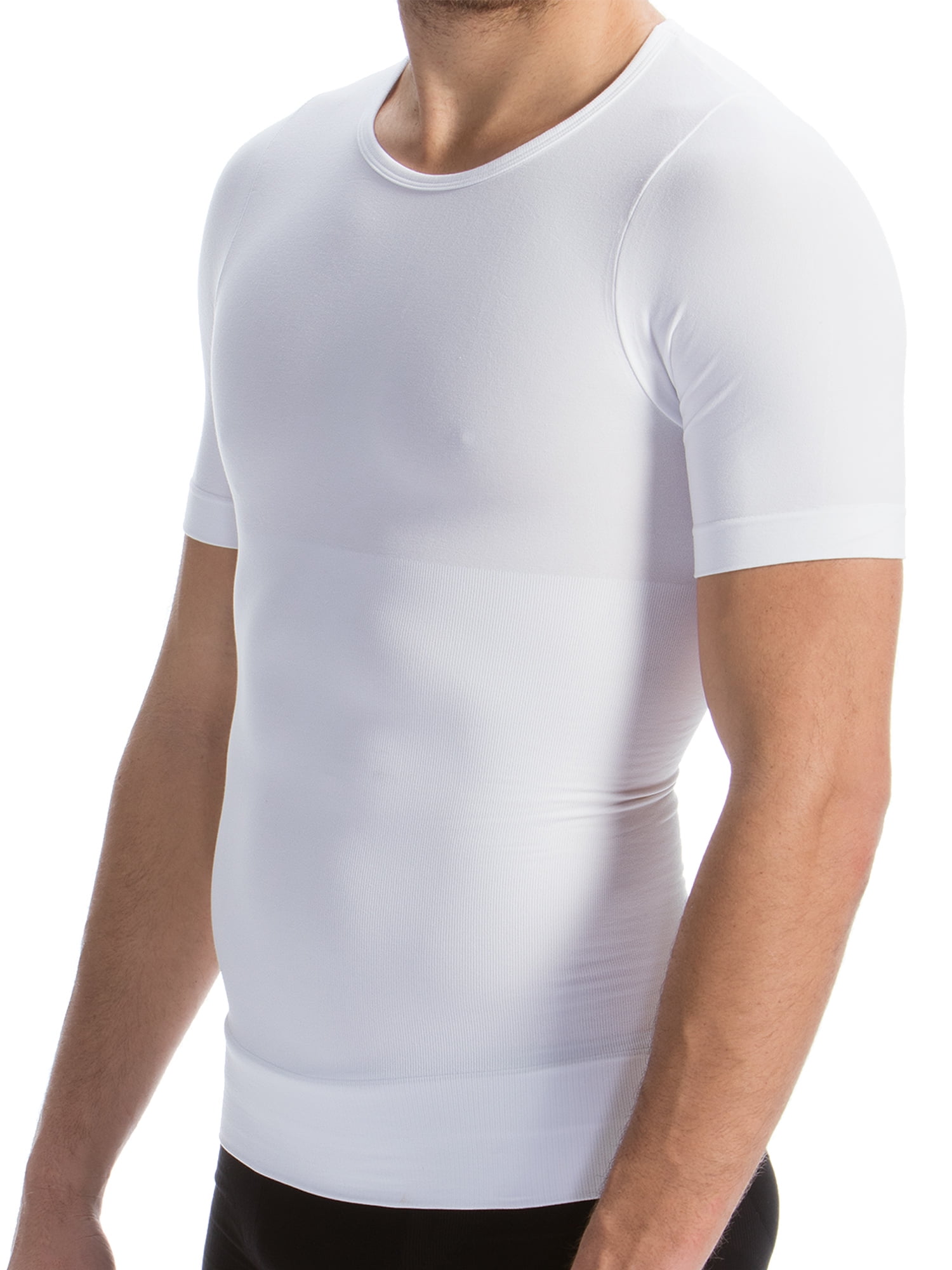 FarmaCell Men's Shaper Short Sleeve Tummy Control Body Shaping T-shirt ...