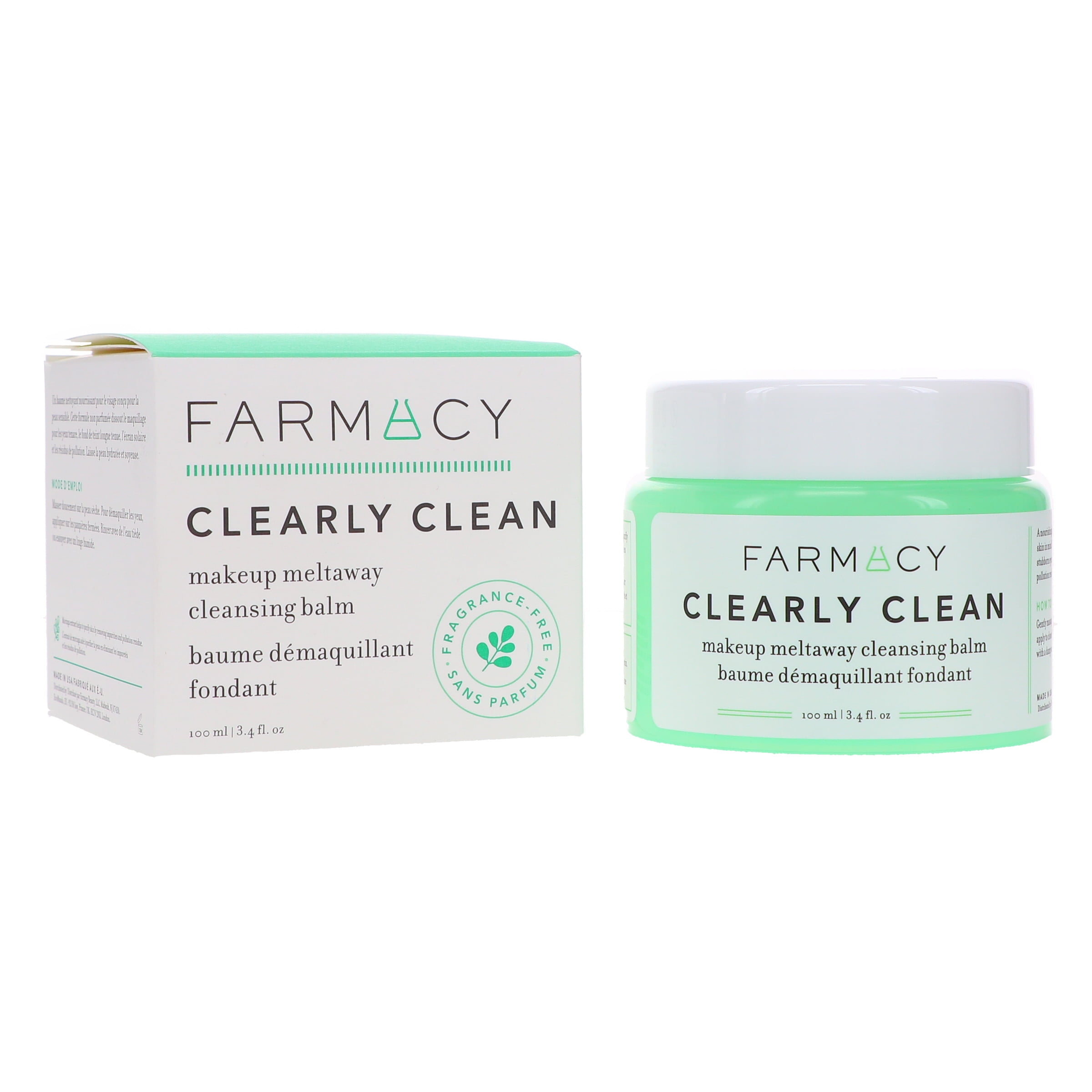 Farmacy Clearly Clean Makeup Meltaway Cleansing Balm 3.4 oz - Walmart.com