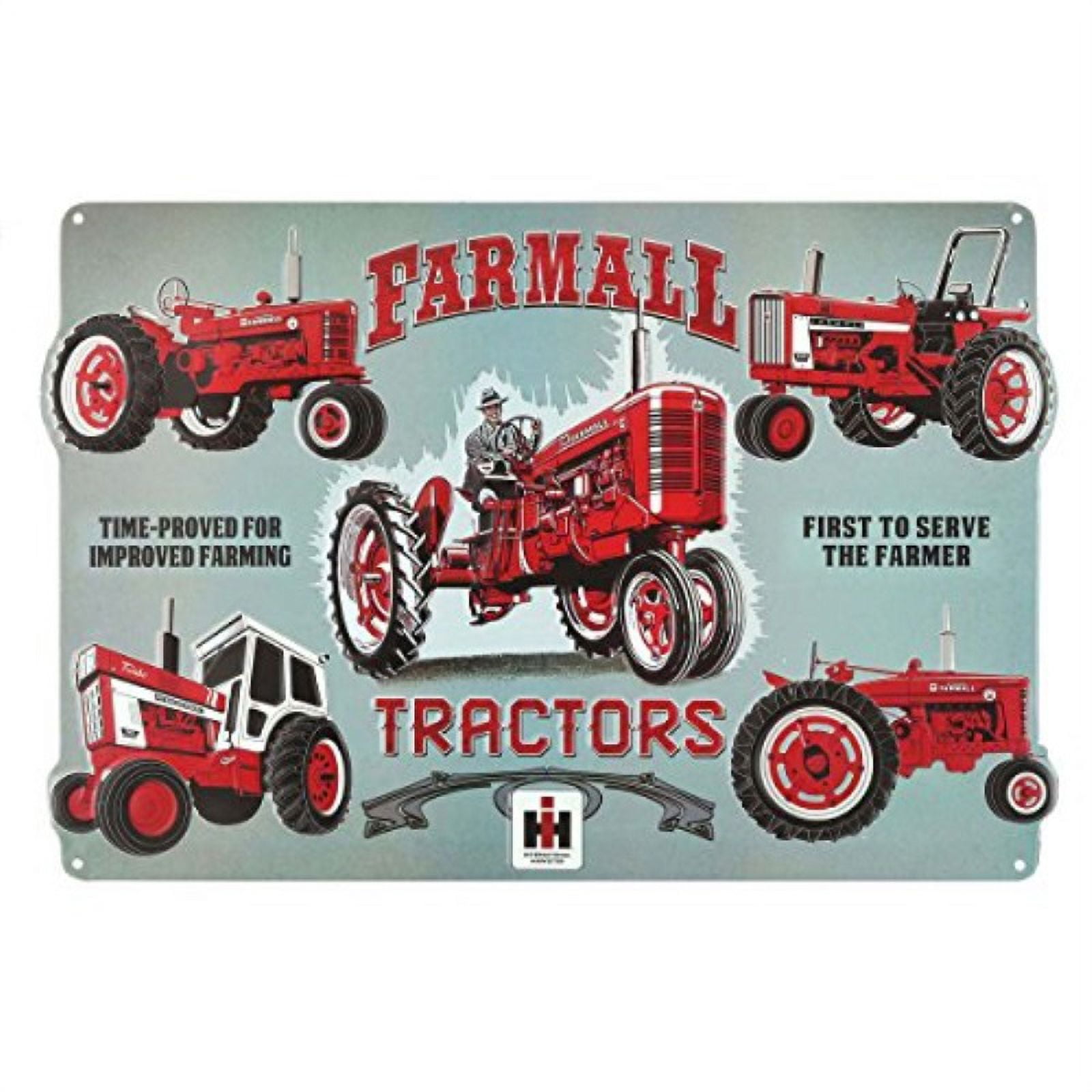 Farmall 90154415-S Tractors Embossed Tin Sign - Walmart.com