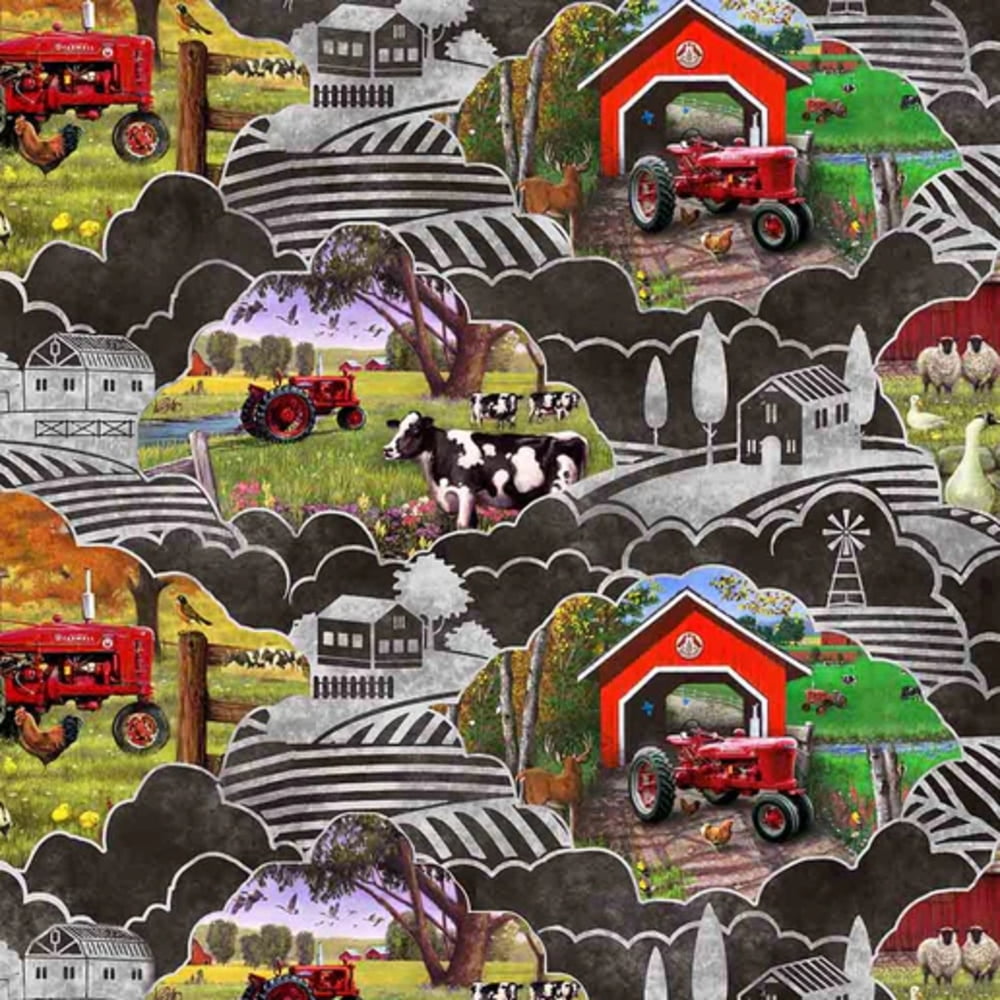 Farmall Farm to Table Scenic Cotton Fabric - Walmart.com
