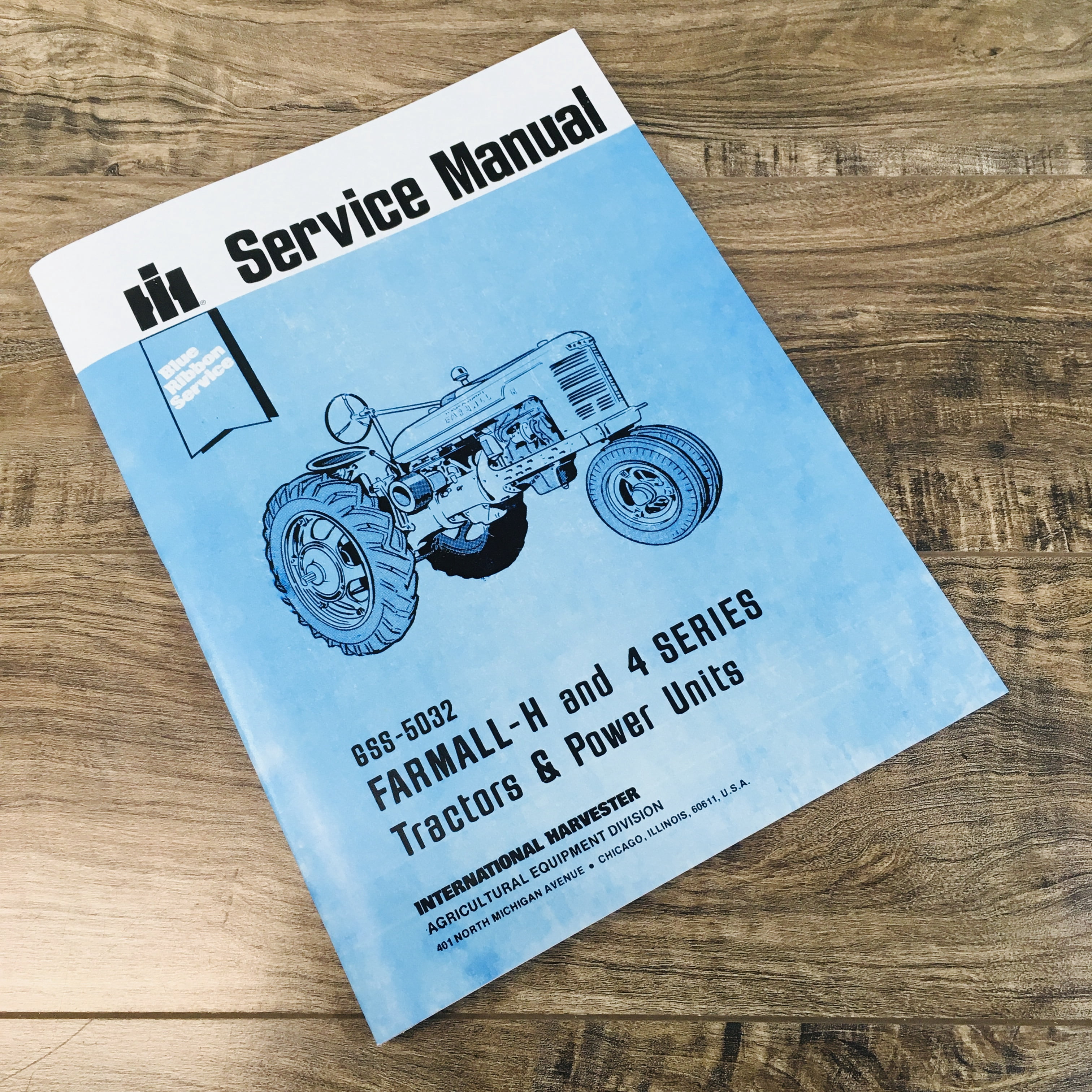 Farmall H Hv Super W-4 O-4 I-4 Os-4 Tractor Service Manual Shop Repair ...