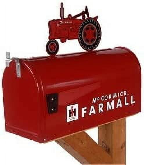 Farmall McCormick Model M Rural Mailbox with Topper Red by Distel Grain ...