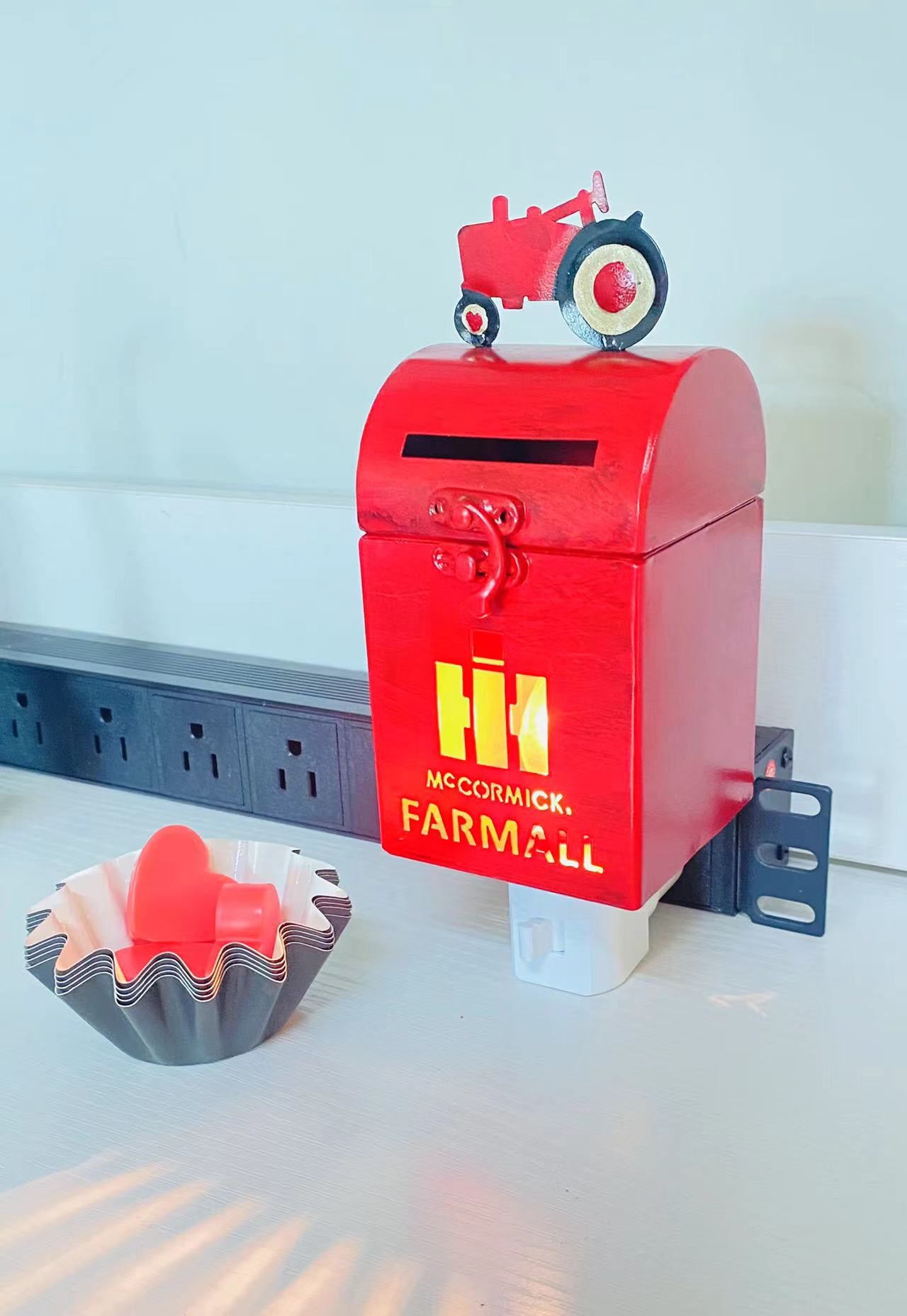 Farmall McCormick Tractors Small Size Metal Wax Melt Warmer Plug in Wax ...