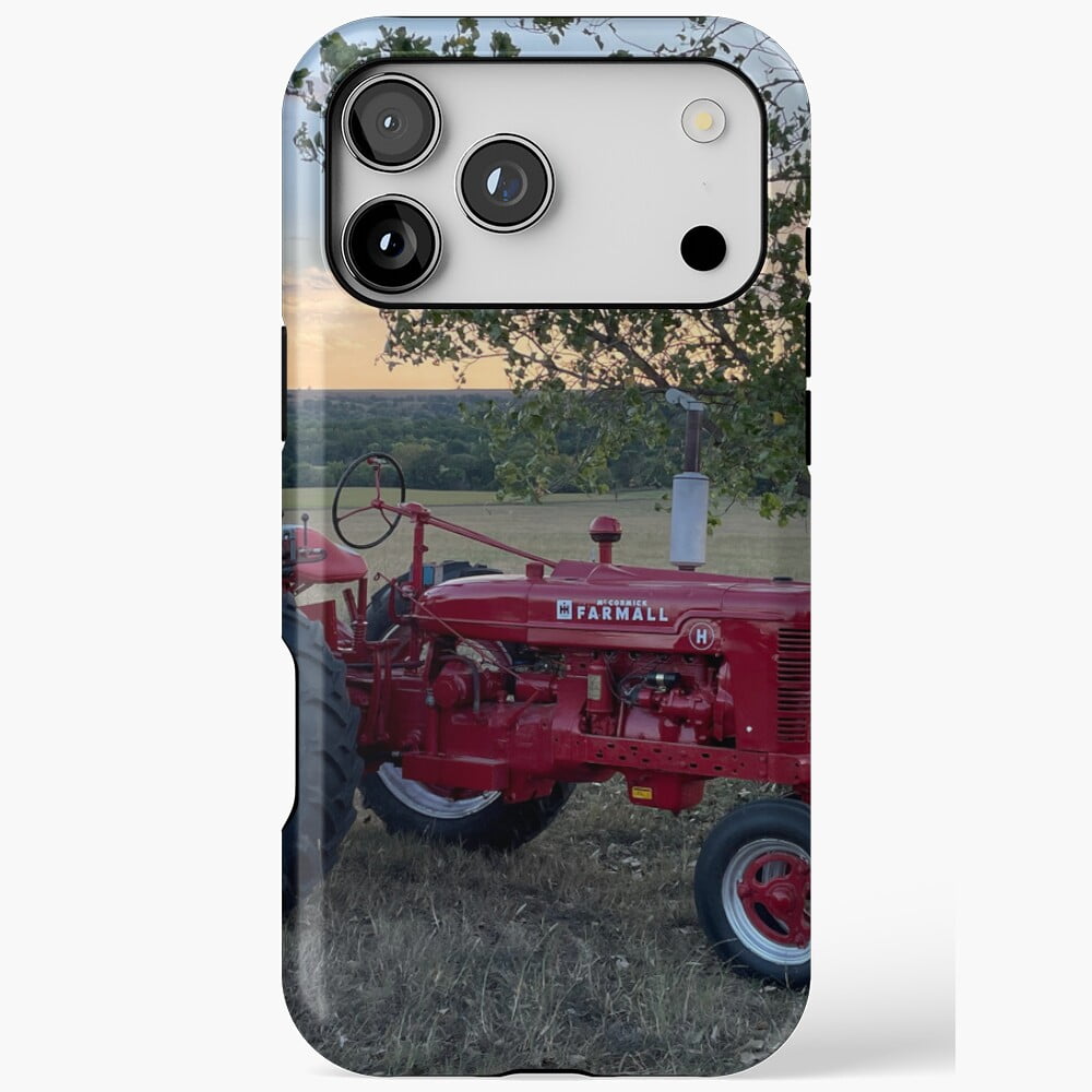 Farmall Tractor Farm Machinery Art iPhone Case 17 16 15 14 13 12 11 Pro ...