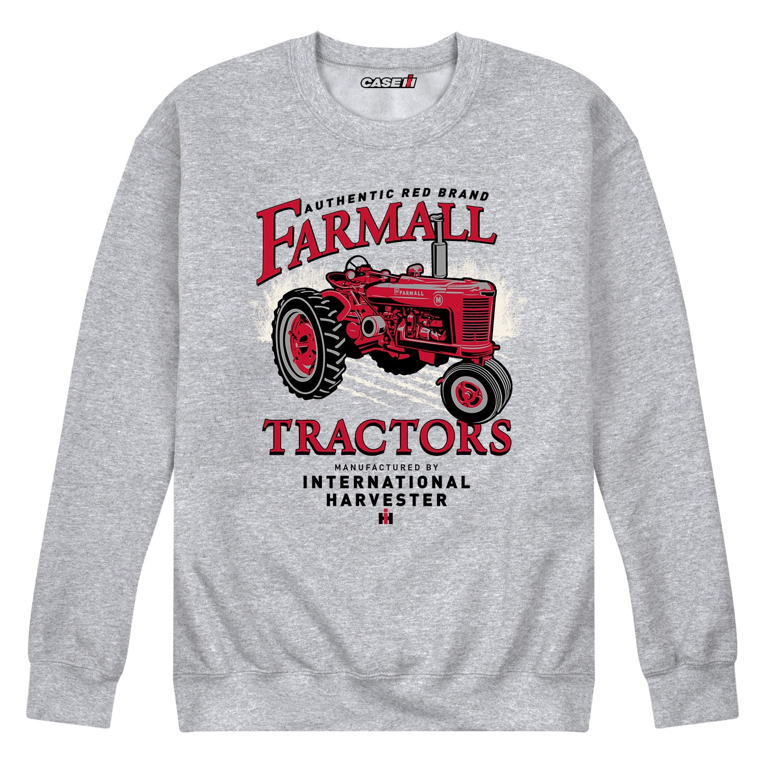 Farmall Tractors - Men's Crew Neck Fleece Pullover - Walmart.com