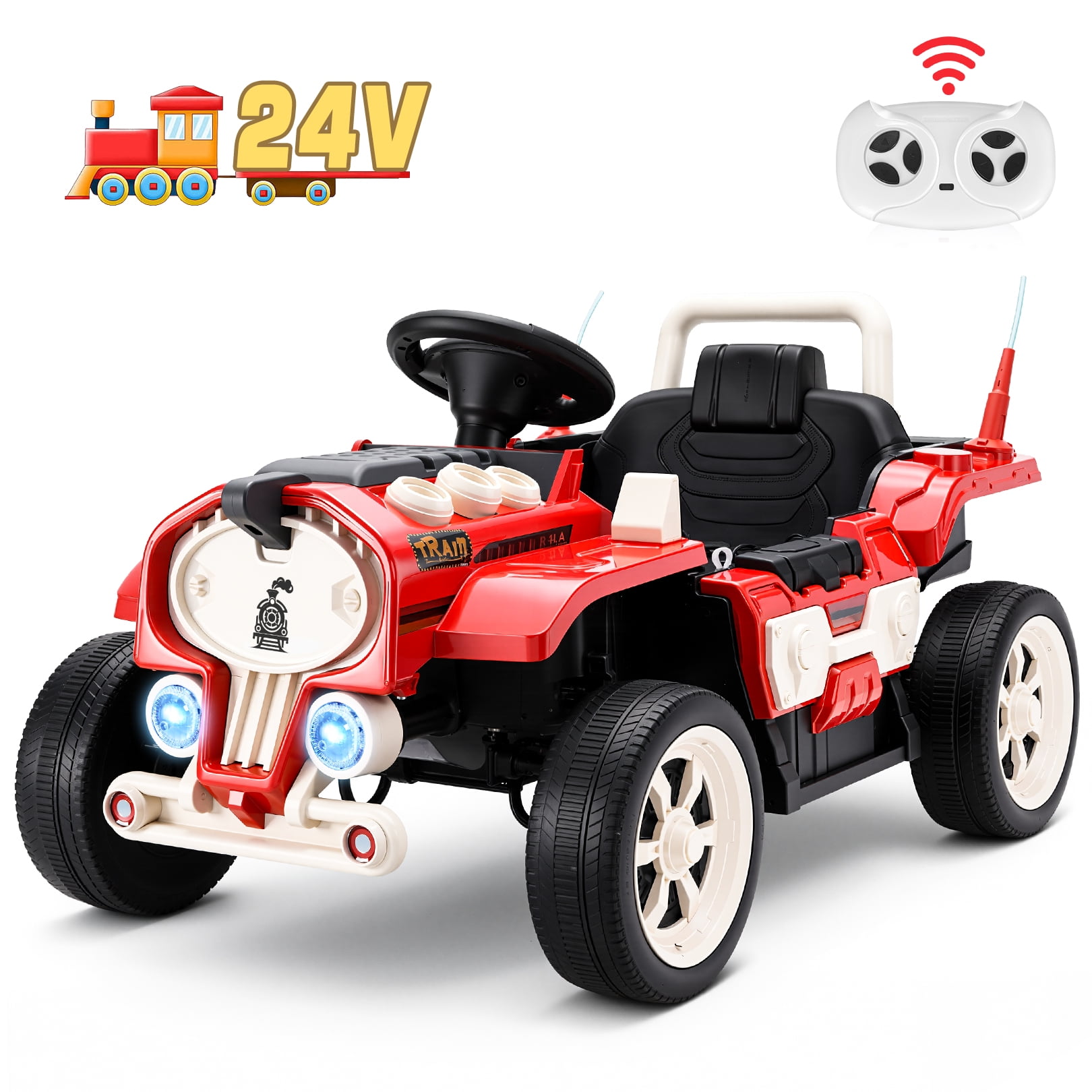 Electric Ride-On Truck Car - Remote Control, Music for Playgrounds ...