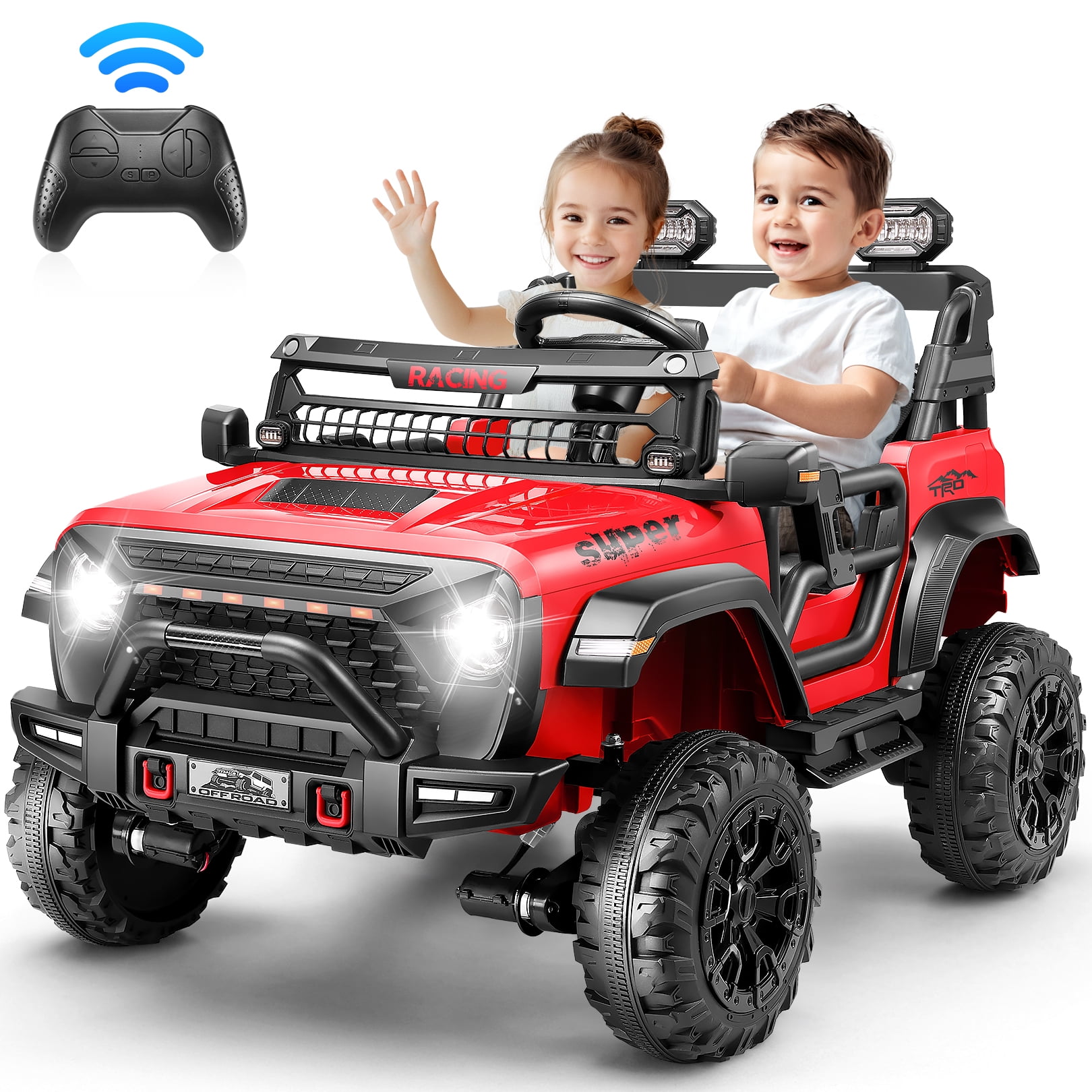 Farmdex 24V 9AH 2 Seat Ride on Toys Car for Big Kids, 2WD/4WD ...