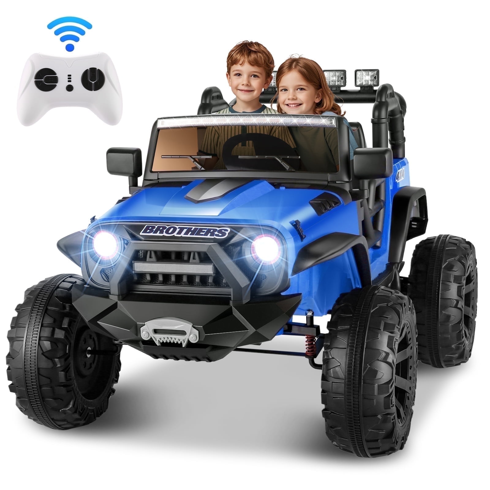 Farmdex 2-Seater 24 Volt Ride on Toys, 9AH Battery Powered Riding Toy ...
