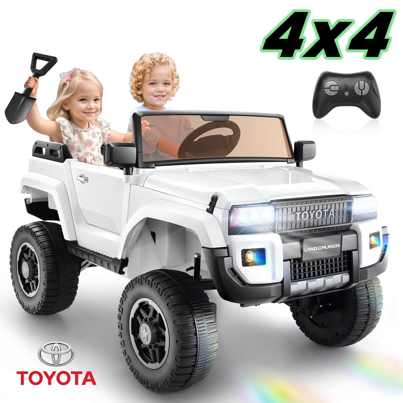 Farmdex Licensed Toyota 24 Volt Battery Powered Ride on Toys with 4WD ...