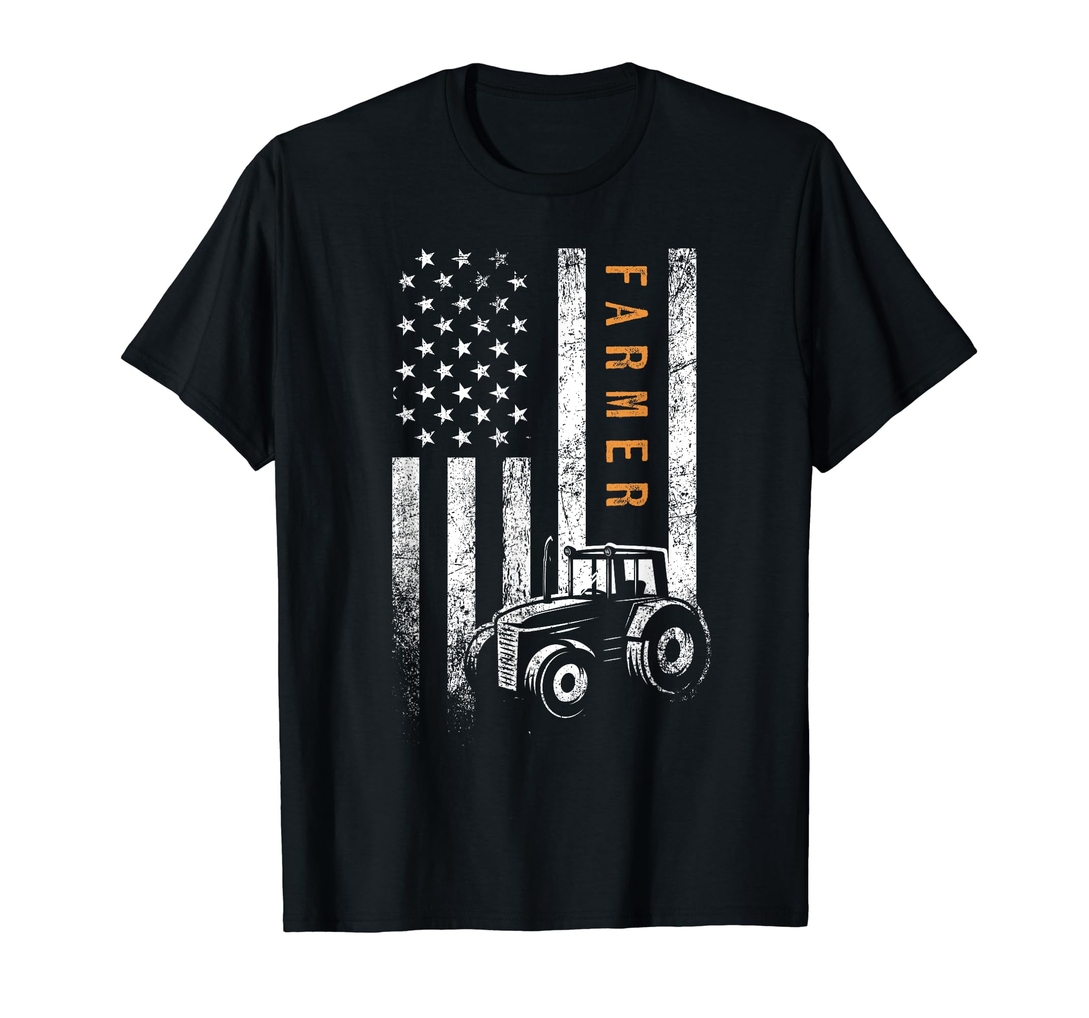 Farmer American Flag Design Farm Farming T-Shirt - Walmart.com