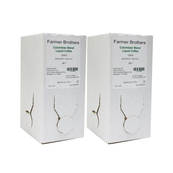 Farmer Brothers Colombian Blend Liquid Coffee, 2 boxes (64 oz ea ...