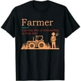 Farmer Definition Funny Farming Farm Tractor Animals T-Shirt - Walmart.com