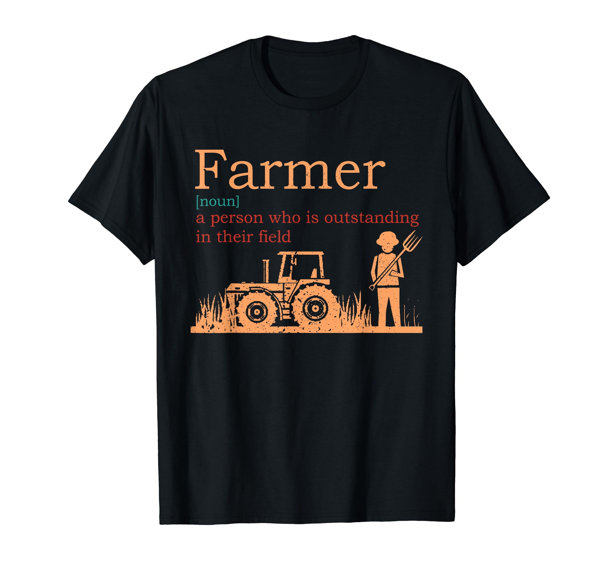 Farmer Definition Funny Farming Farm Tractor Animals T-Shirt - Walmart.com