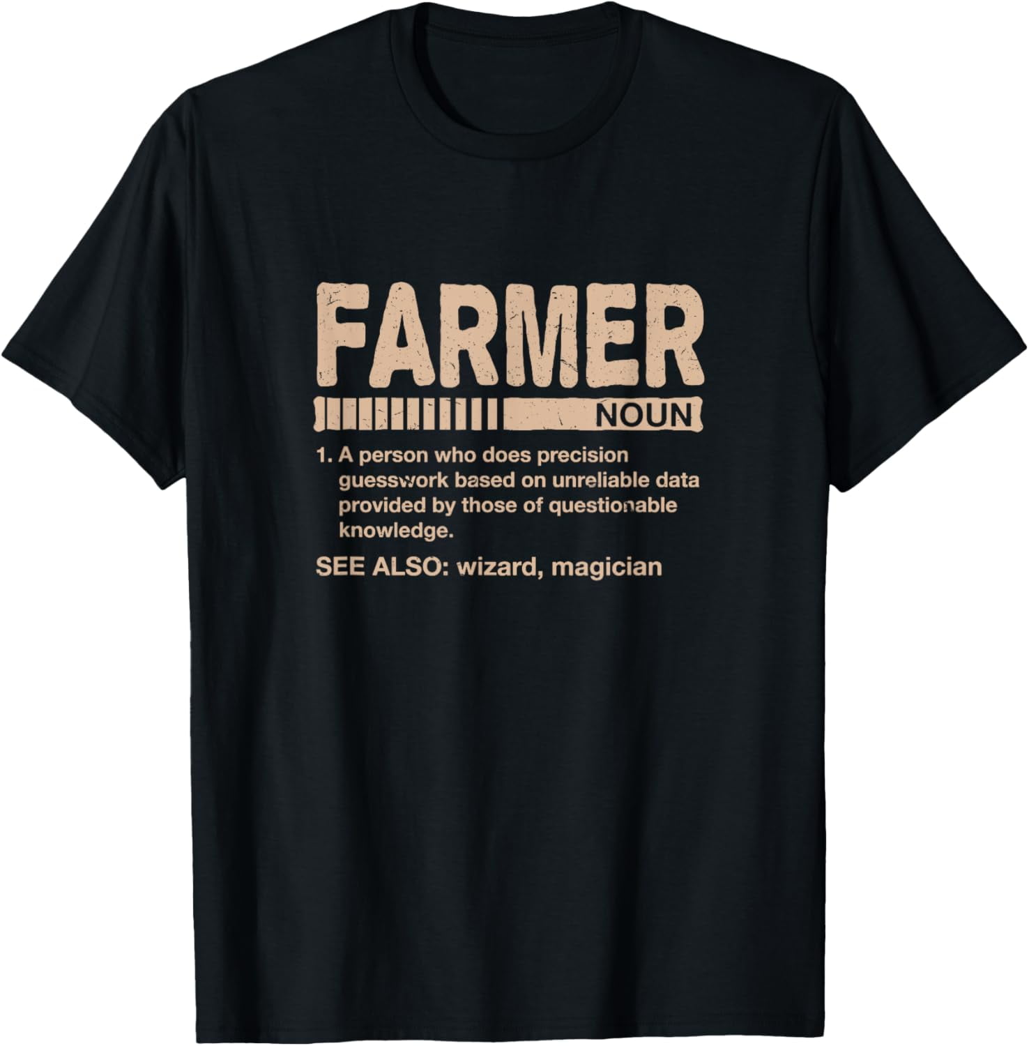 Farmer Definition Funny Farming Humor Farm Appreciation T-Shirt ...