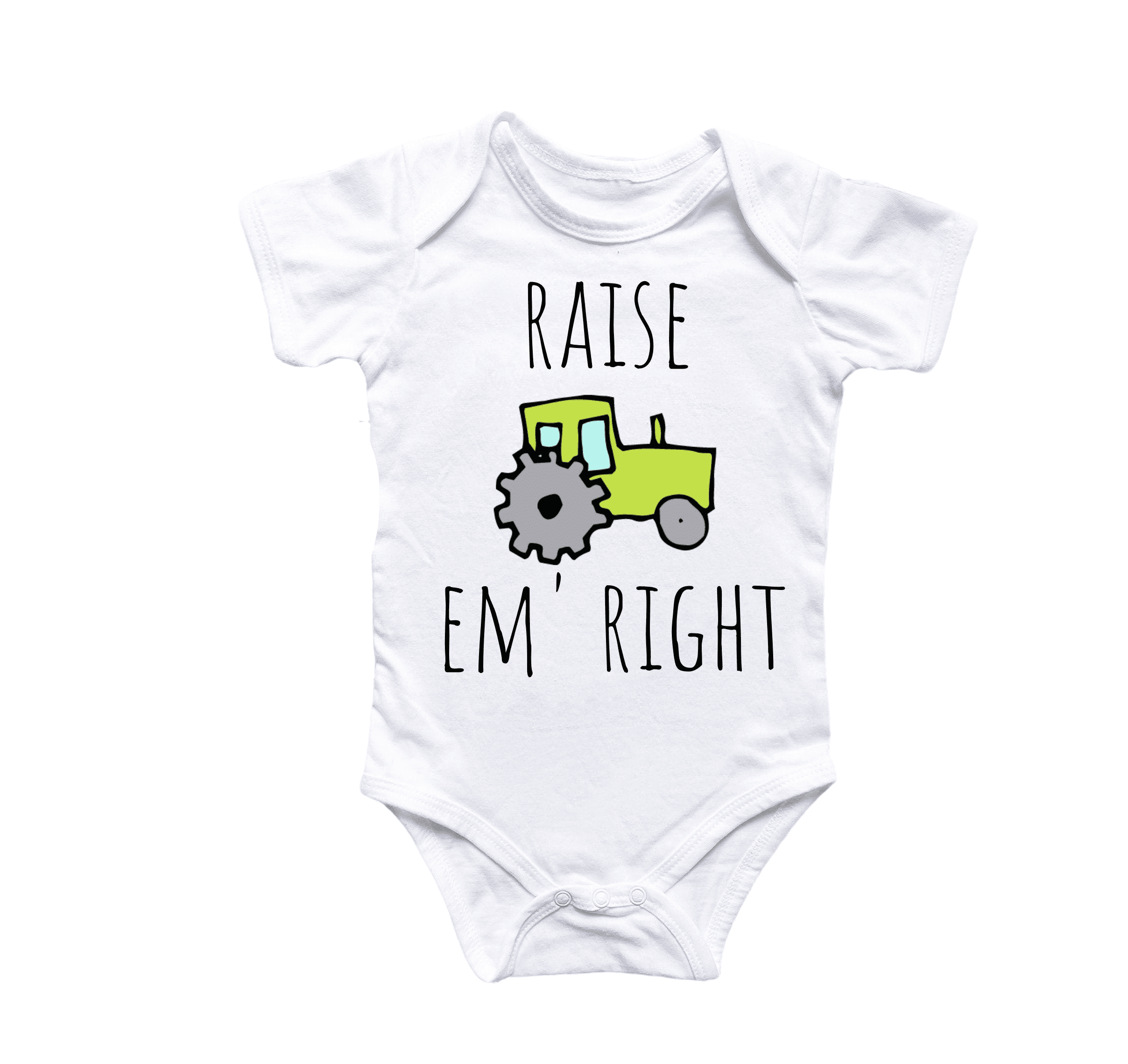Farmer Farm Tractor Smooth - Baby Boy Girl Clothes Infant Bodysuit ...