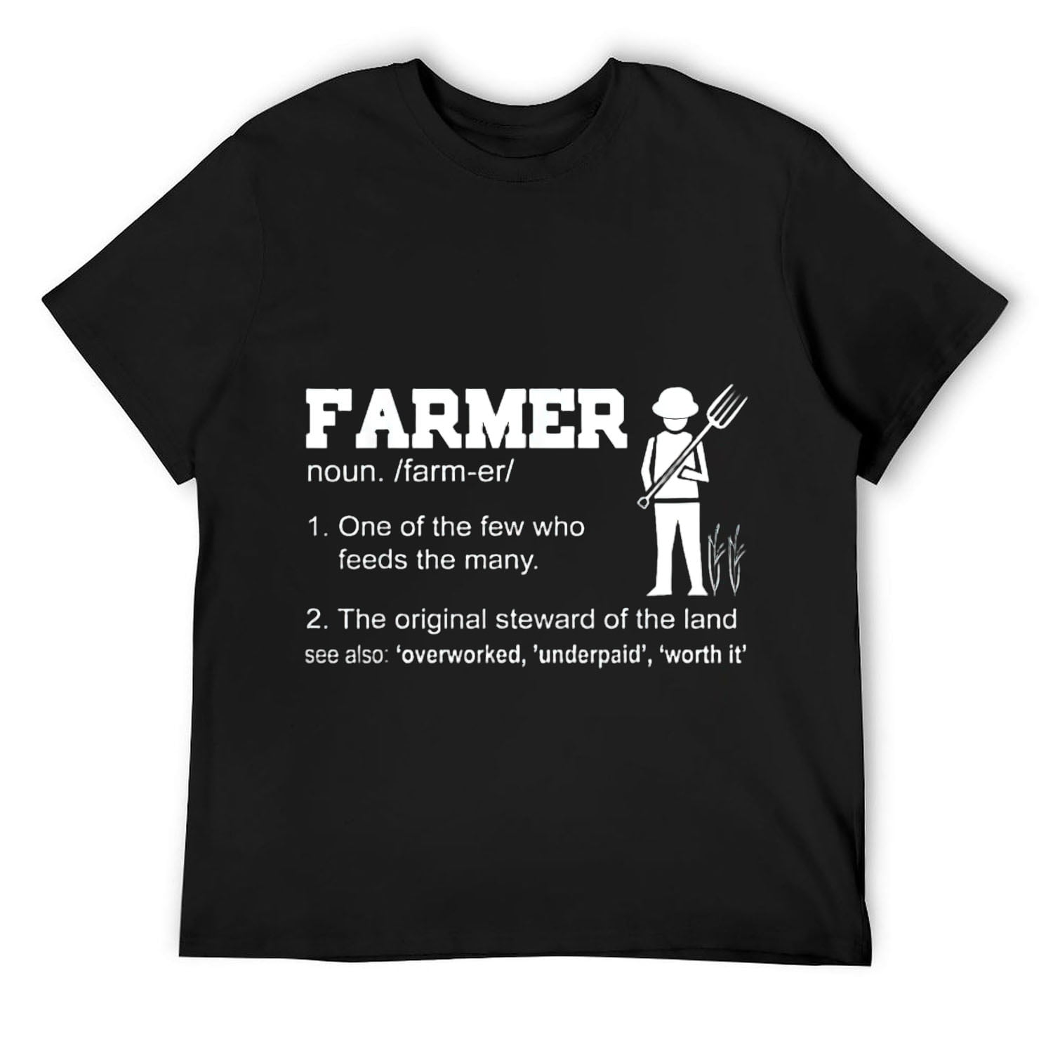 Farmer Funny - One Of The Few Who Feeds The Many T-Shirt Black ...