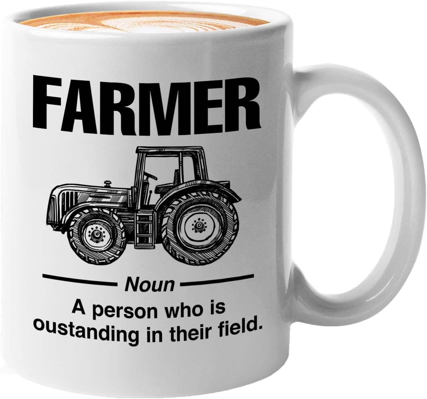 Farmer Mug White 11oz - Outstanding in Their Field - Farmer Agriculture ...