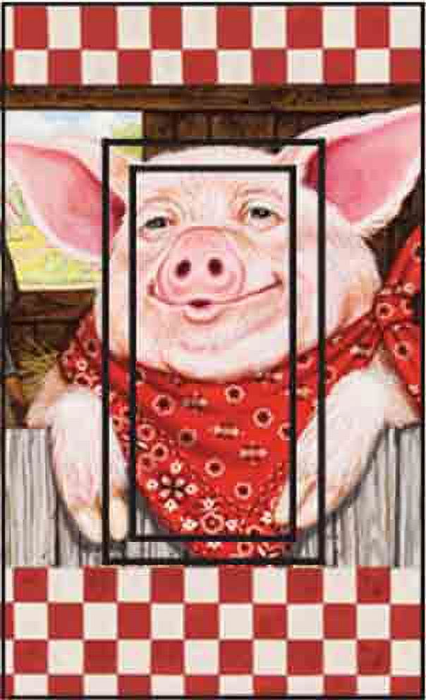 Farmer Pig Single Rocker SwitchStix Peel and Stick Art Deco Switch ...