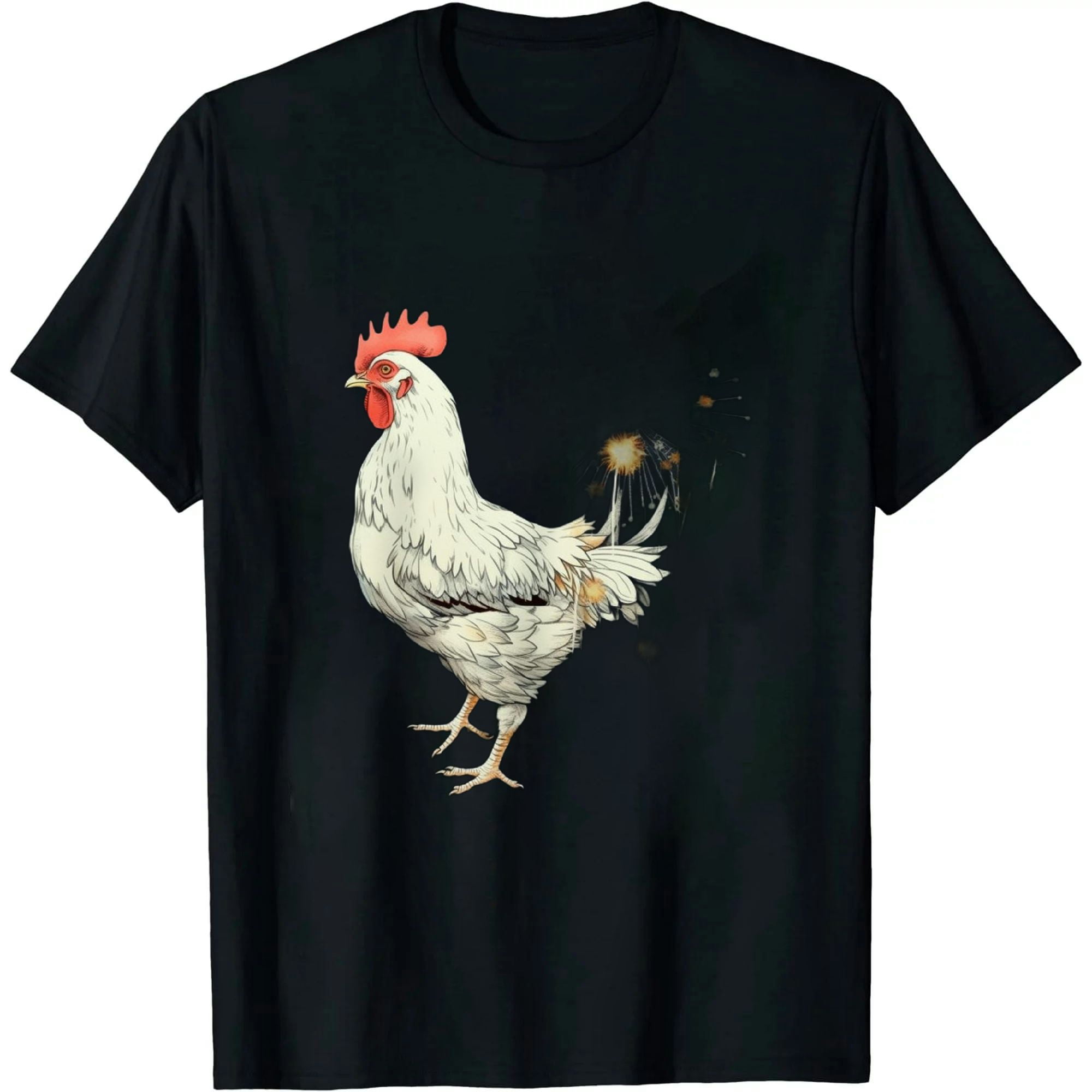 Farmer Poultry Bird Flower Farm Animal Dandelion Chicken T-Shirt ...