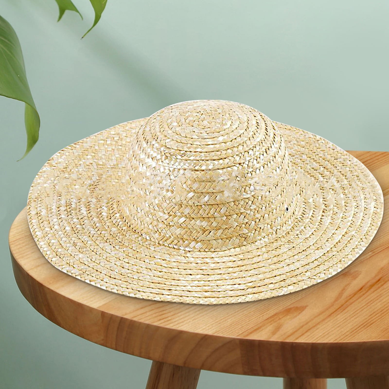 Farmer Style Straw Wide Brim Hat for Men and Women, One Size Summer ...