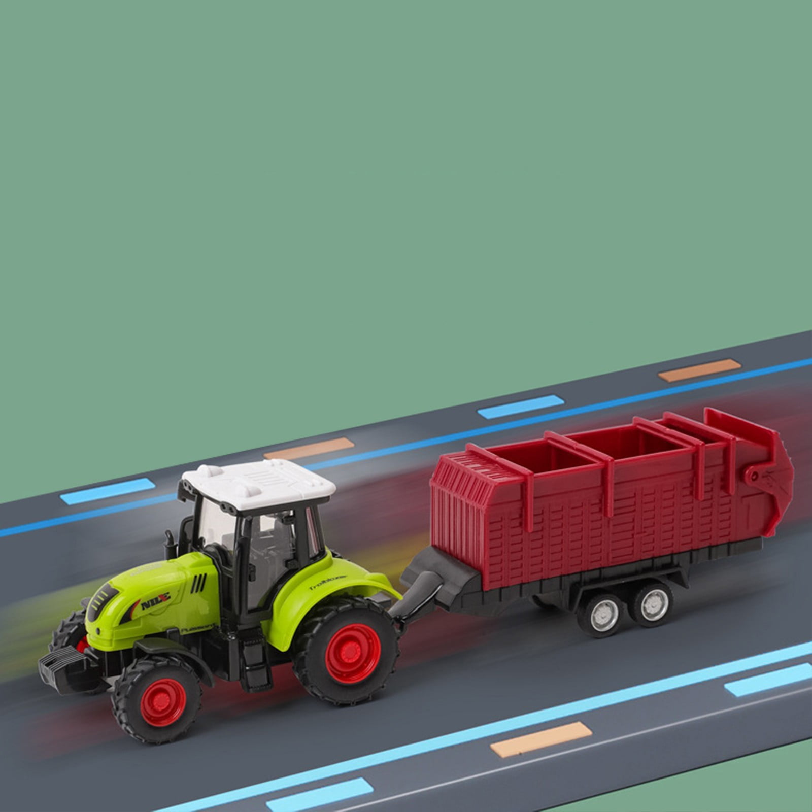 Farmer Tractor Toy Friction Powered Early Educational Toy Collectible ...