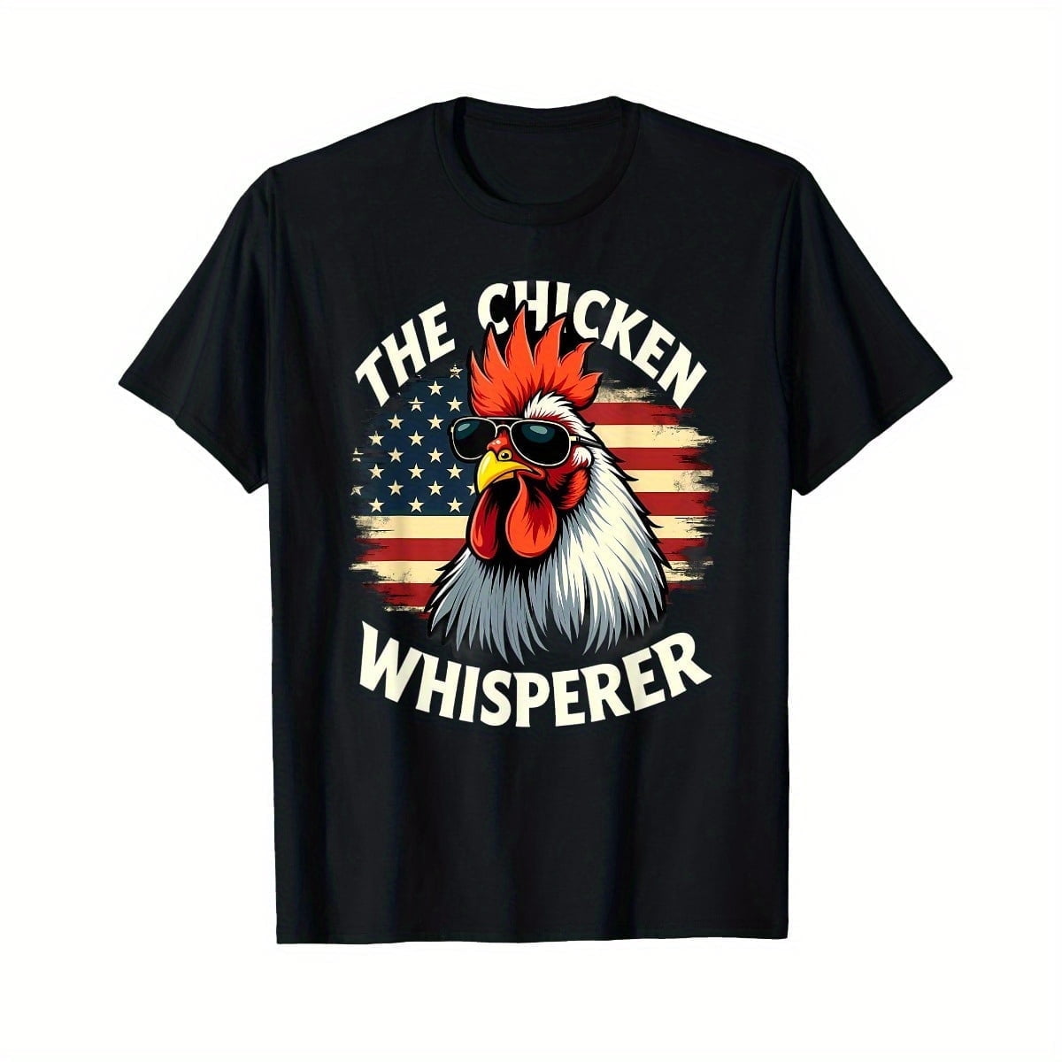 Farmer US Flag Chicken Whisperer Rooster T-Shirt - Walmart.com