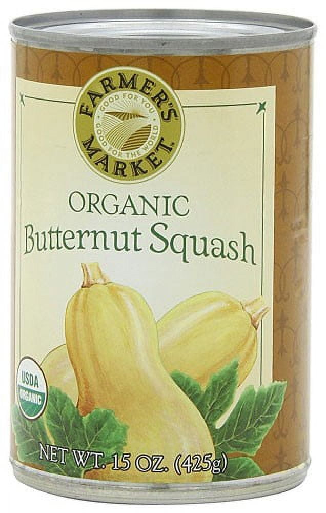Farmer's Market Foods Non-GMO Organic Butternut Squash, 15 Ounce Cans ...