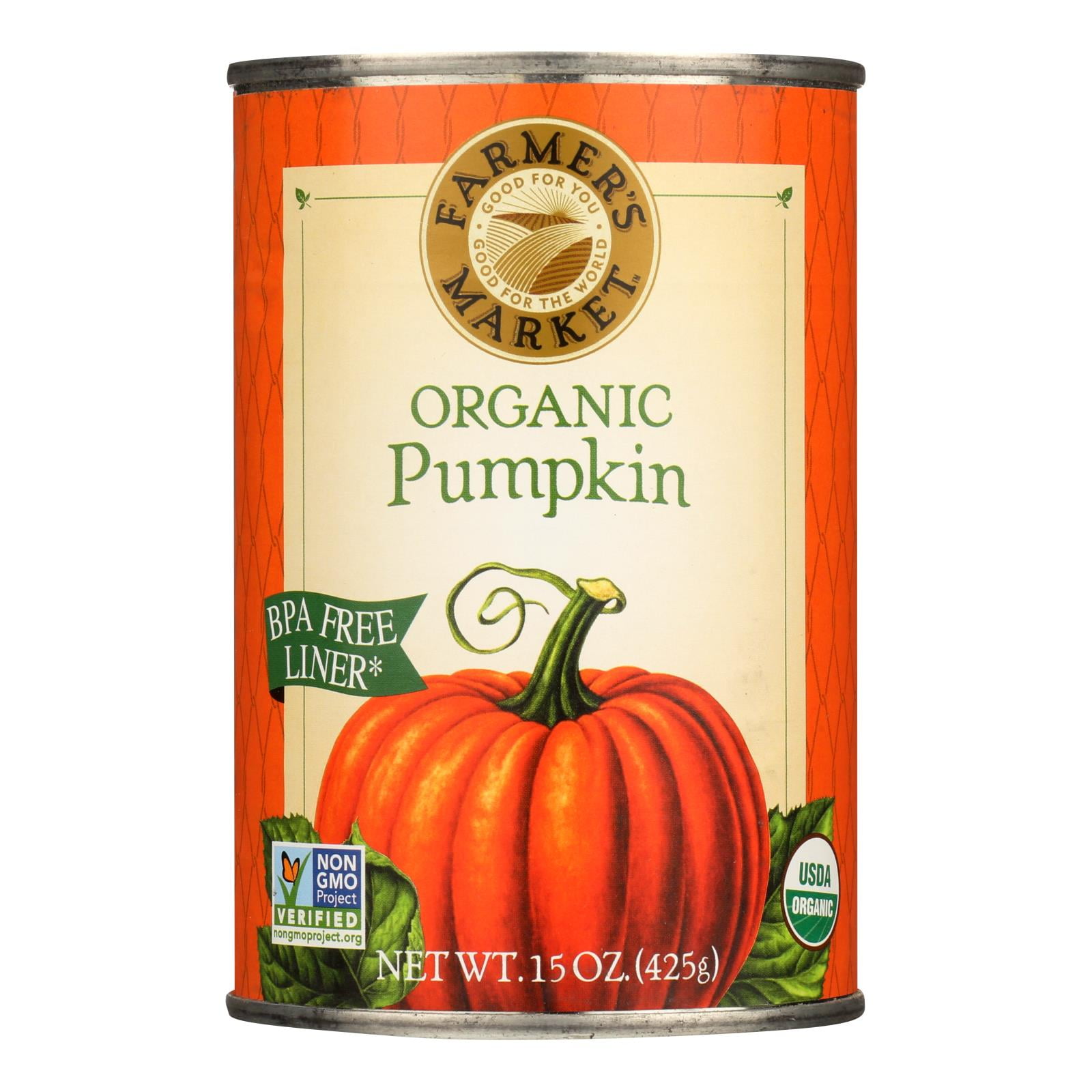 Farmer's Market Organic Pumpkin 15 oz. 3 Count - Walmart.com