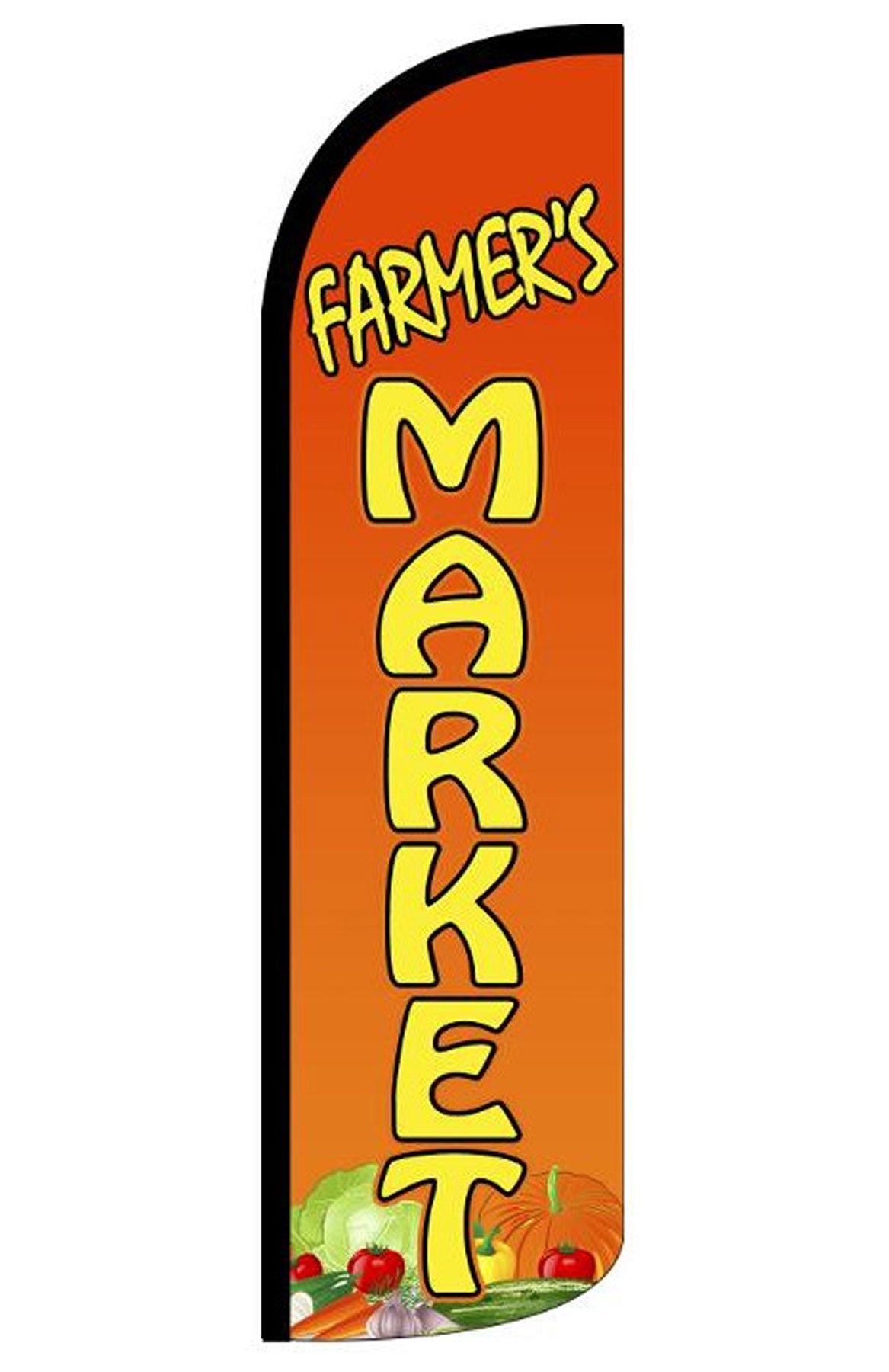 Farmer's Market Windless flag Without Pole Advertisement /Business ...