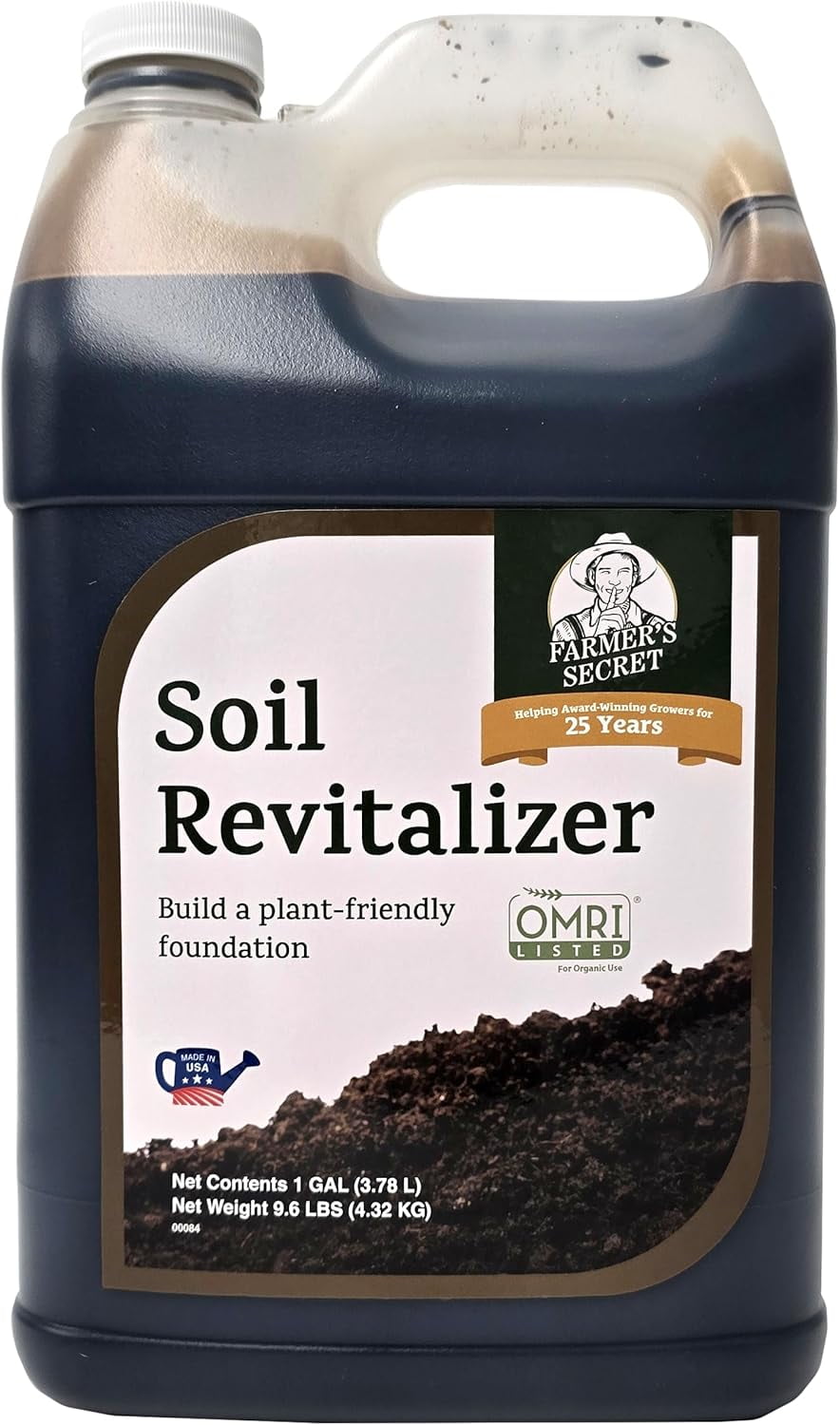 Farmer’s Secret Soil Revitalizer (128oz) - Organic (OMRI Listed) Dirt ...