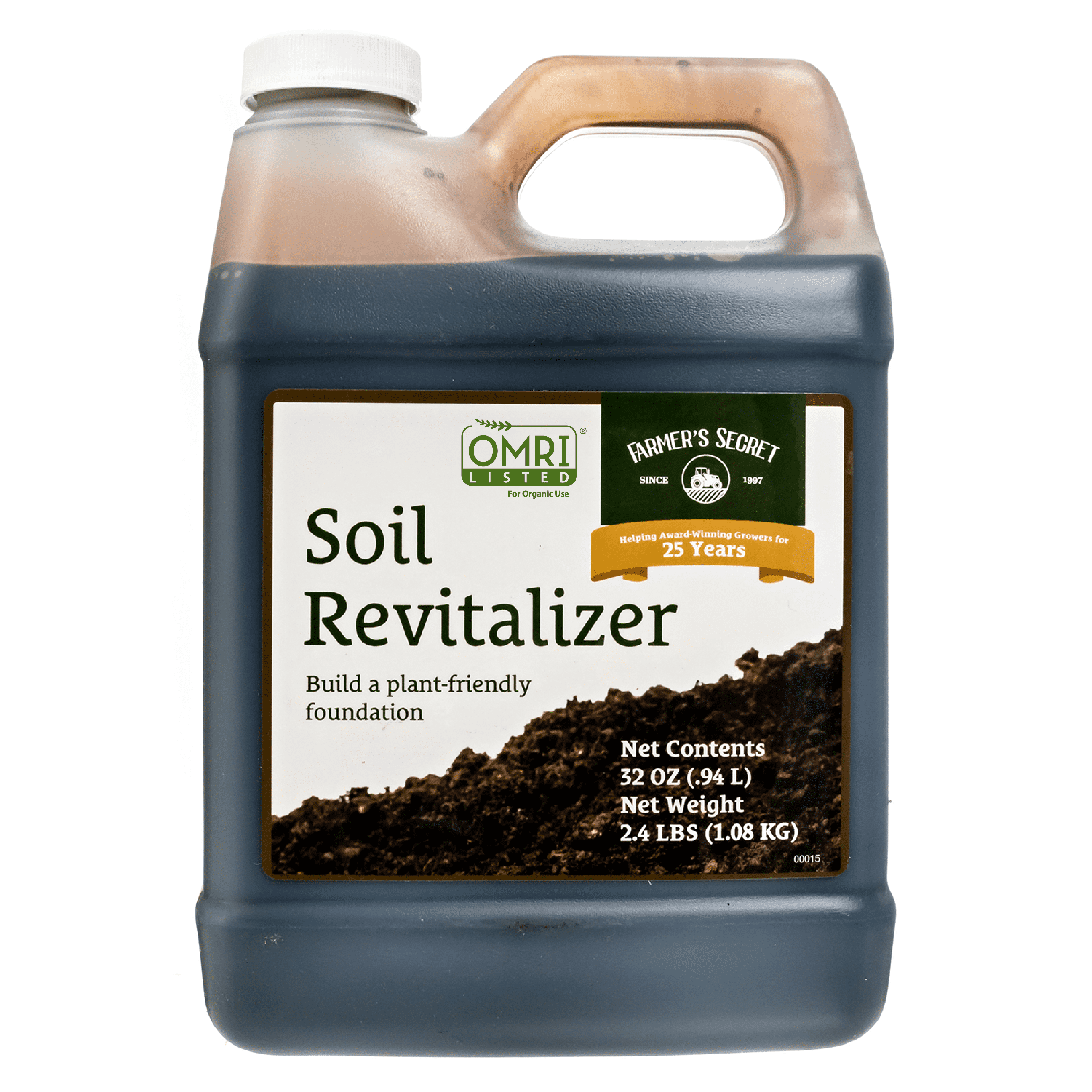 Farmer’s Secret Soil Revitalizer (32oz) - Organic (OMRI Listed) Soil ...