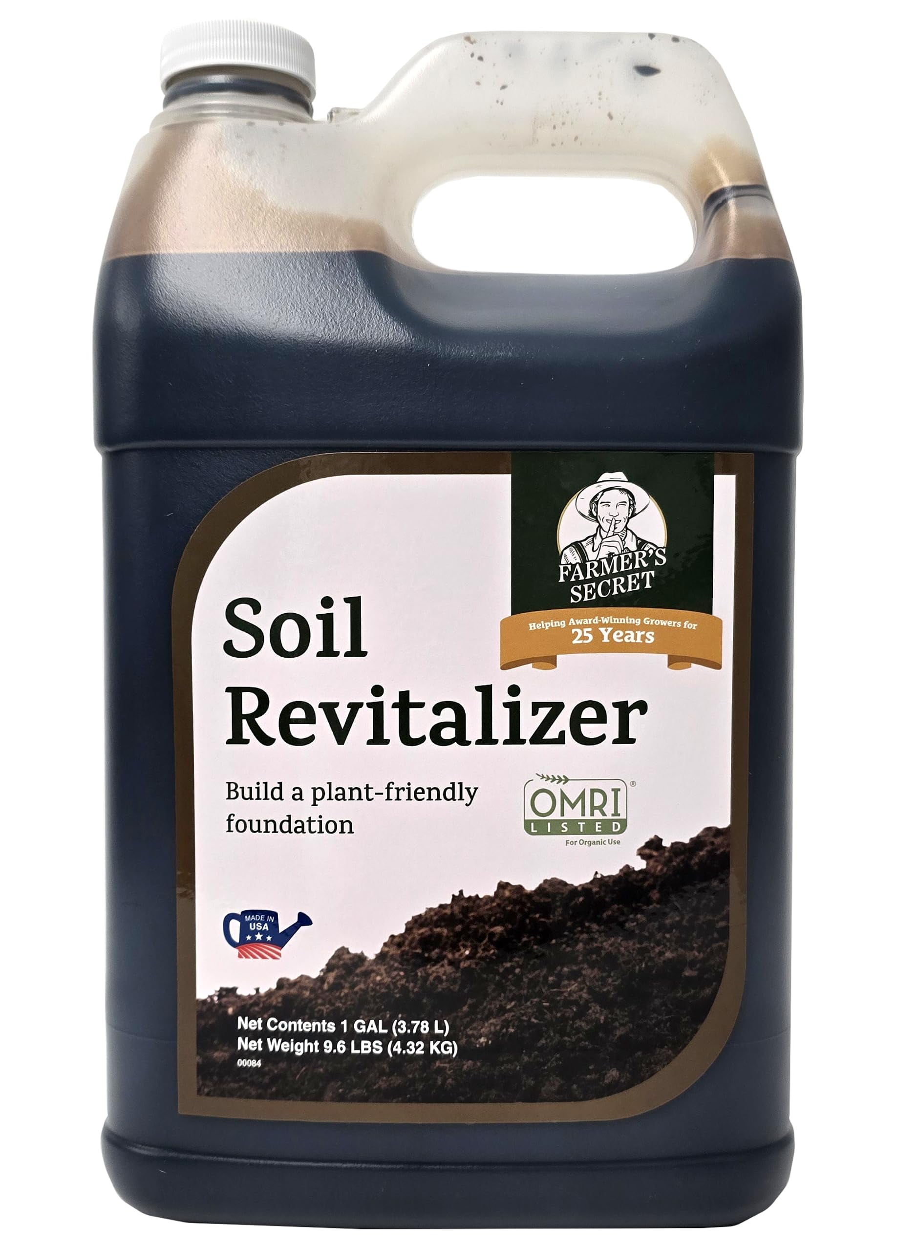 Farmer’s Secret Soil Revitalizer JKF25 (128oz) - Organic (OMRI Listed ...