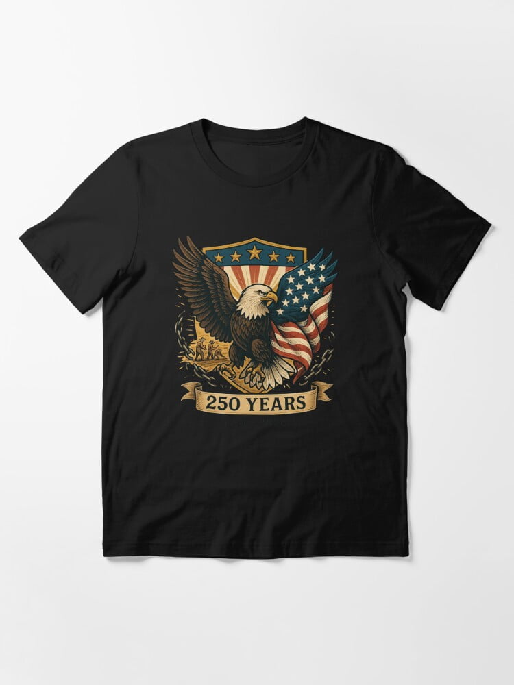 Farmers 250 Years Of Freedom: Bird Of Prey 1776-2026 Tribute Unisex T ...