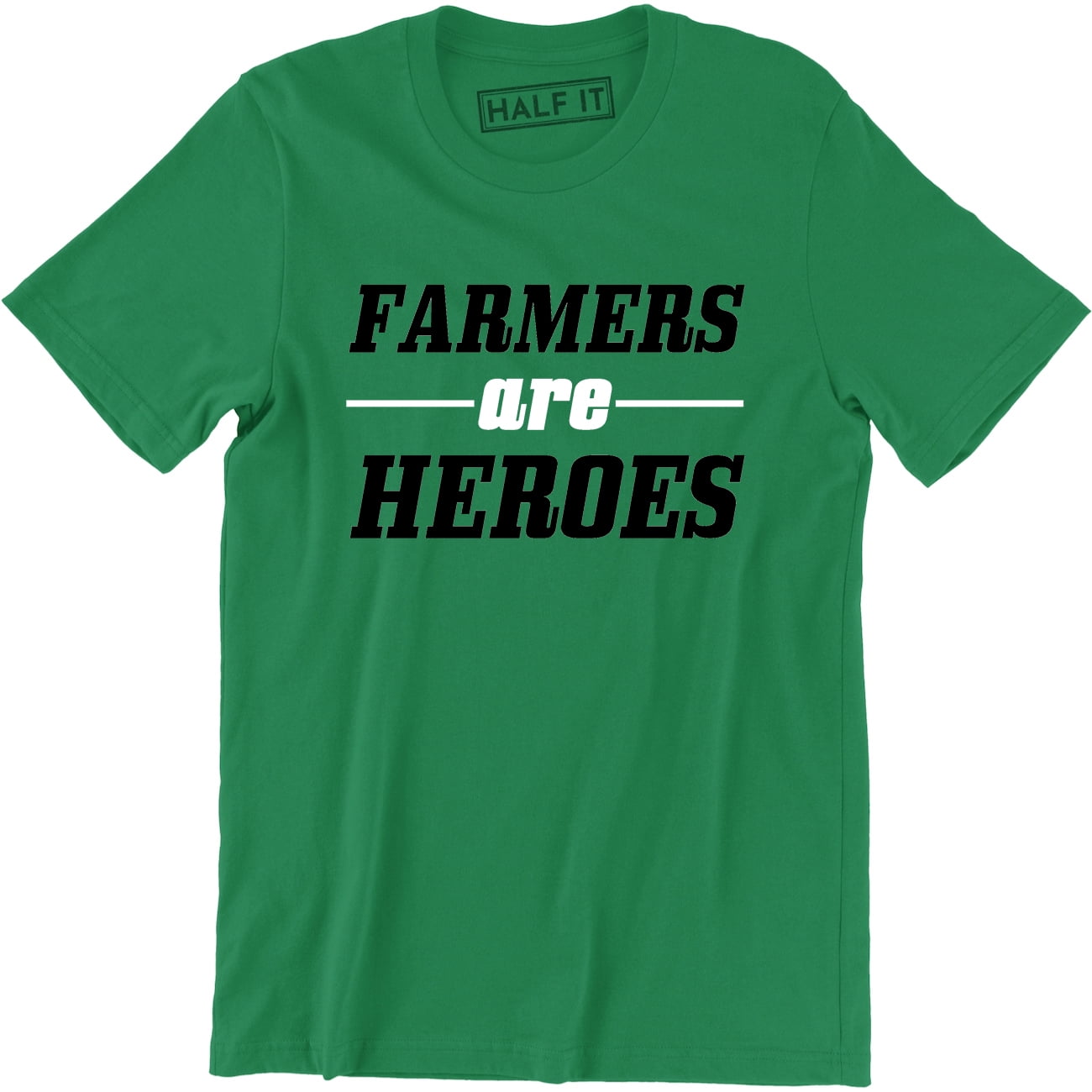 Farmers Are Heroes - Funny Farming Superhero Typographic Men's T-Shirt ...