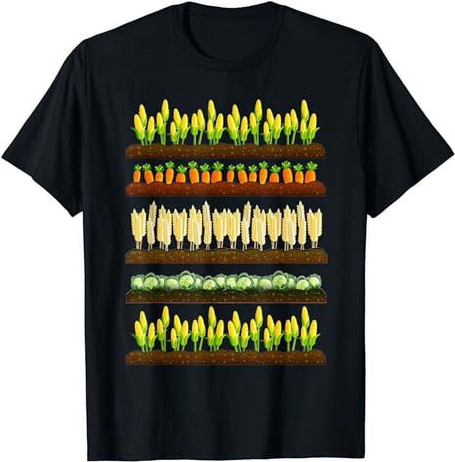 Farmers Crops Growing Corn Carrot Wheat Cabbage T-Shirt - Walmart.com