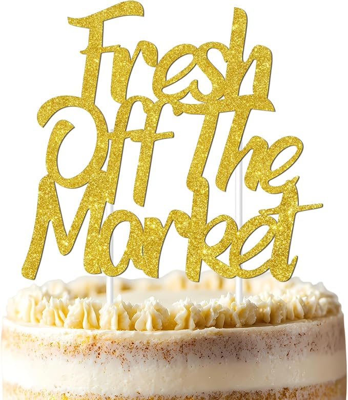 Farmers Market Cake Decorations, Fresh Off The Market Cake Topper Gold ...