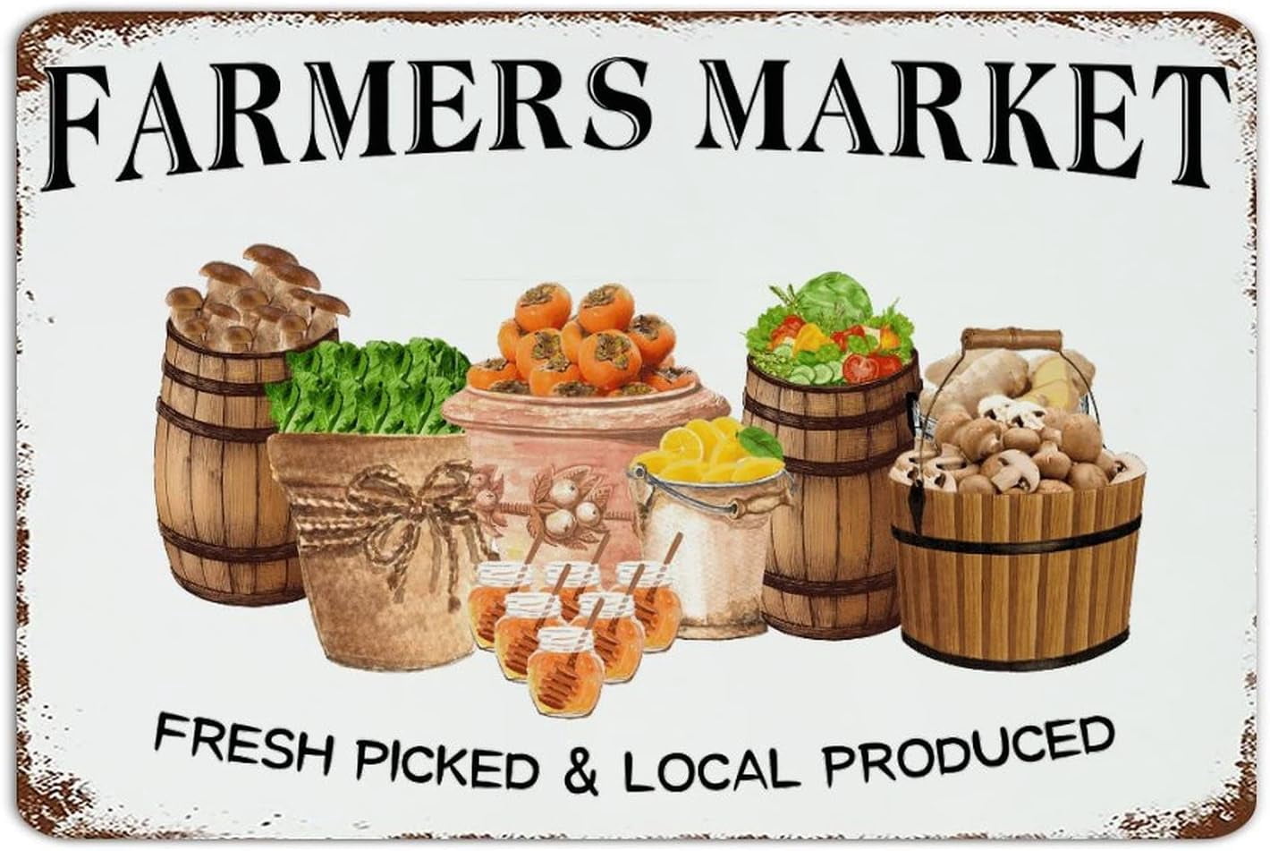 Farmers Market Clipart Sign
