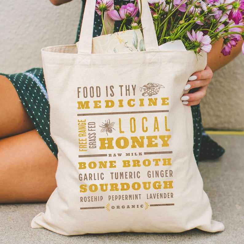 Farmers Market Gardening Homestead Mom Local Farmer Support Tote ...