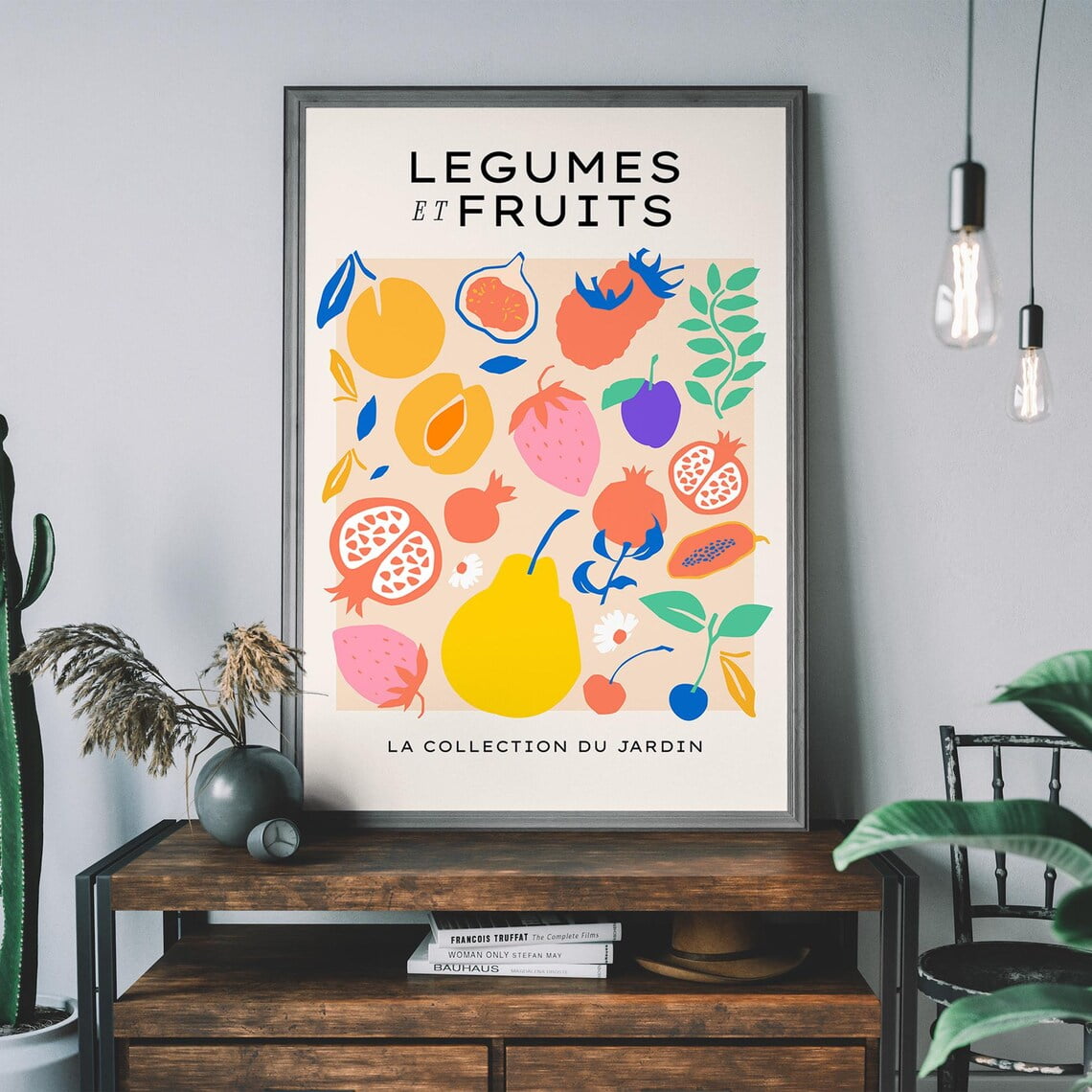Farmers Market Print, Legumes Et Fruits, Fruit Wall Art, Retro ...