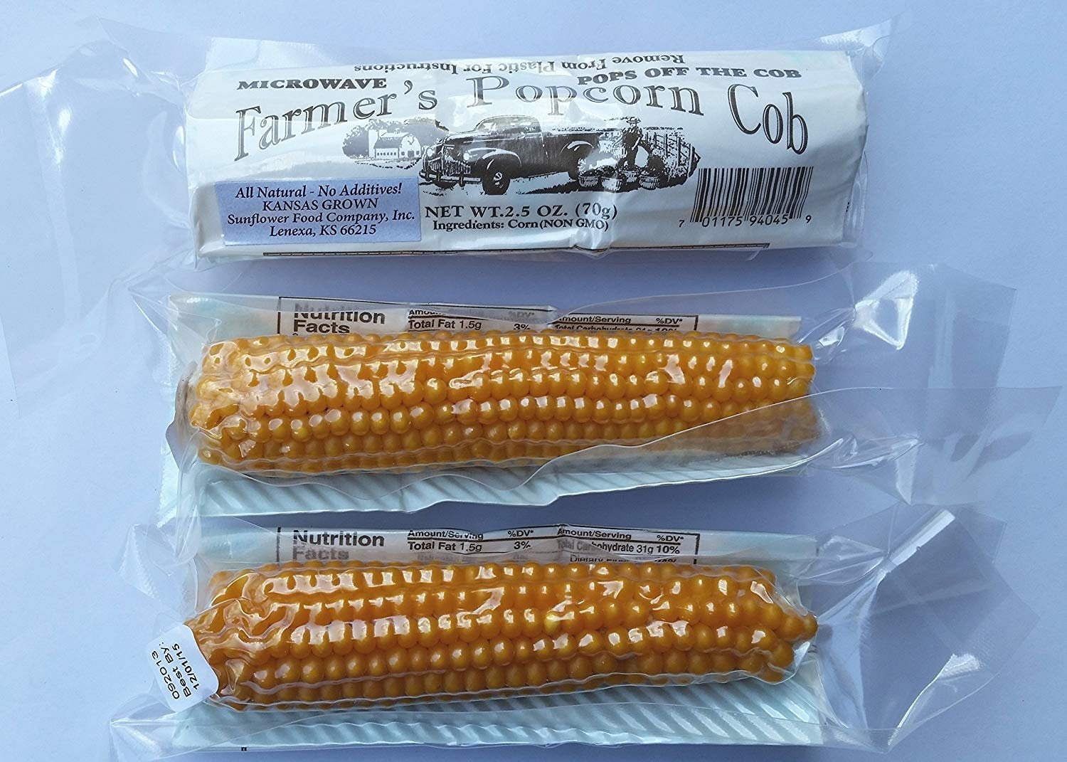 Farmers Popcorn Cob - Microwave Pops Off the Cob- 3 Pack All Natural ...