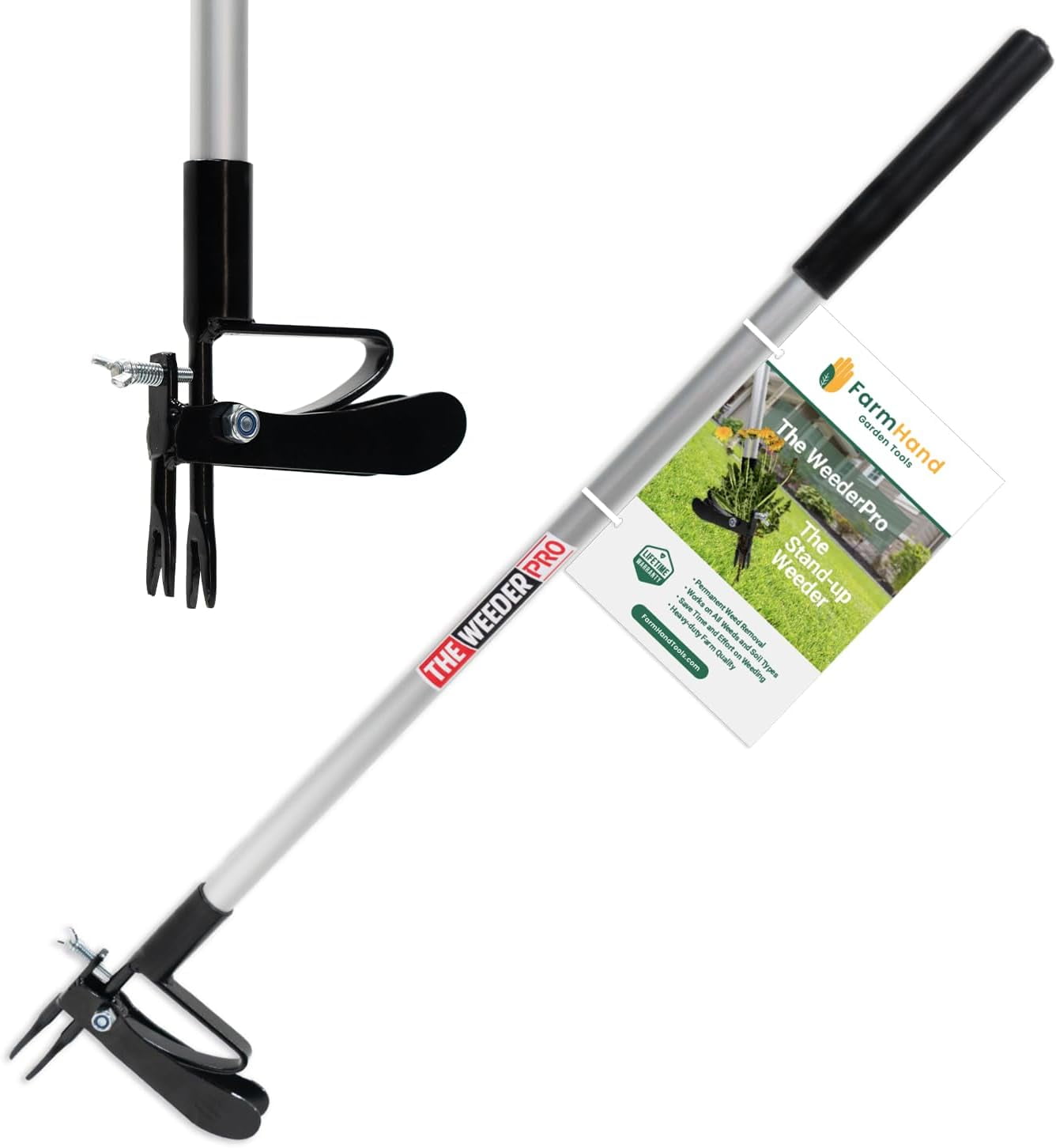 FarmHand WeederPro - Stand up Weed Puller with 42" Long Handle ...