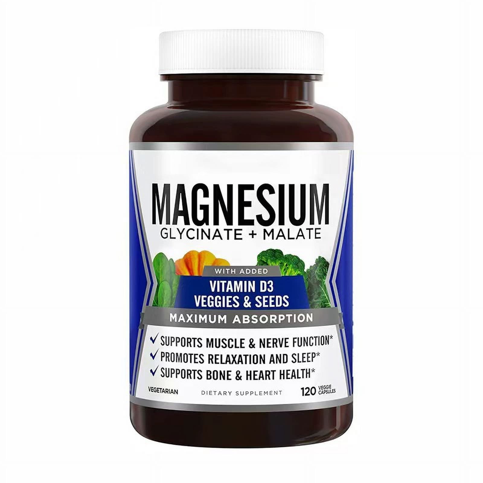 Farmhaven Magnesium Glycinate & Malate Complex 120 caps - Walmart.com