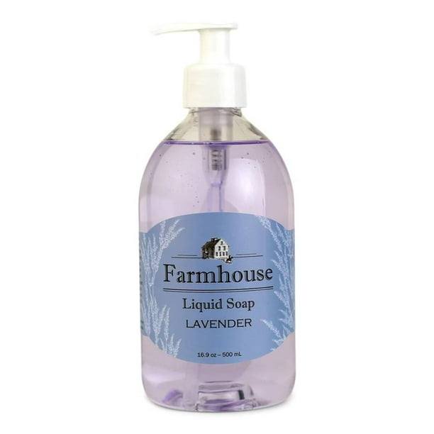 Farmhouse All Natural Liquid Soap, Lavender Mild Nourishing Vitamins 16 ...