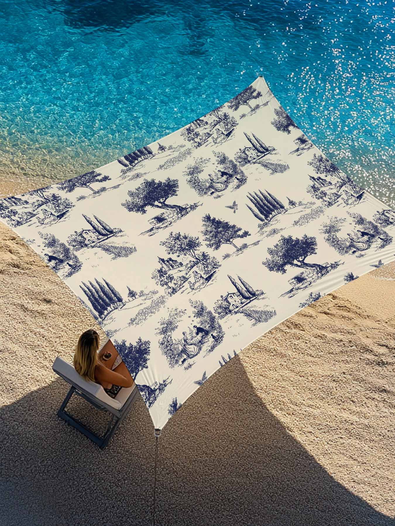 Farmhouse Animal Sun Shade Sail 12' x 16', Rustic Plant Bird Silhouette ...